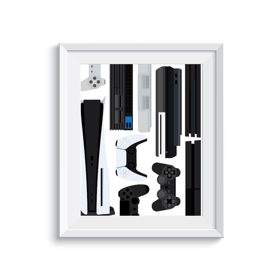 Playstation Gamer Printable Wall Art, Gamer Print, Gamer Art, Digital ...