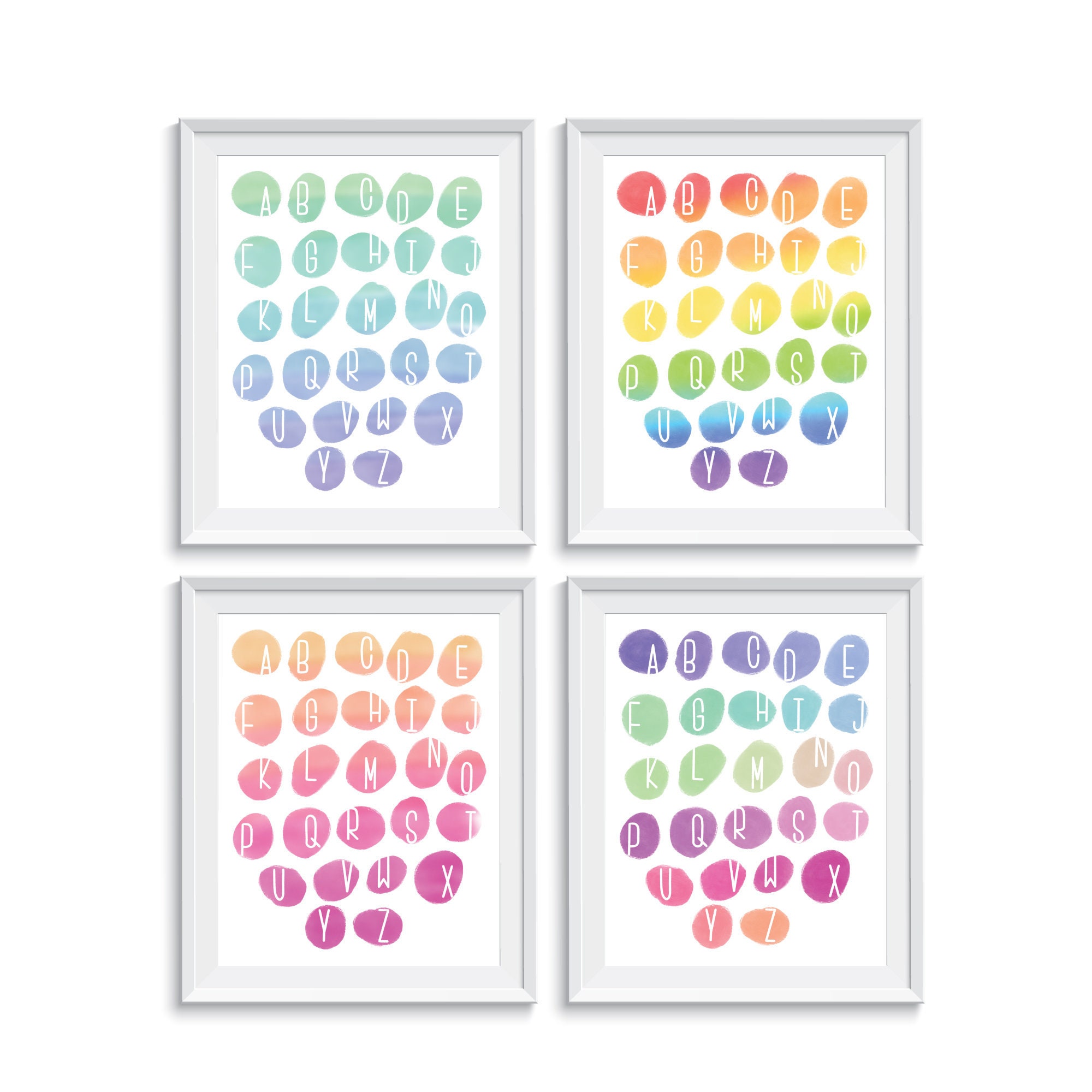 Alphabet Printable Alphabet Art Alphabet Wall Art Alphabet - Etsy UK