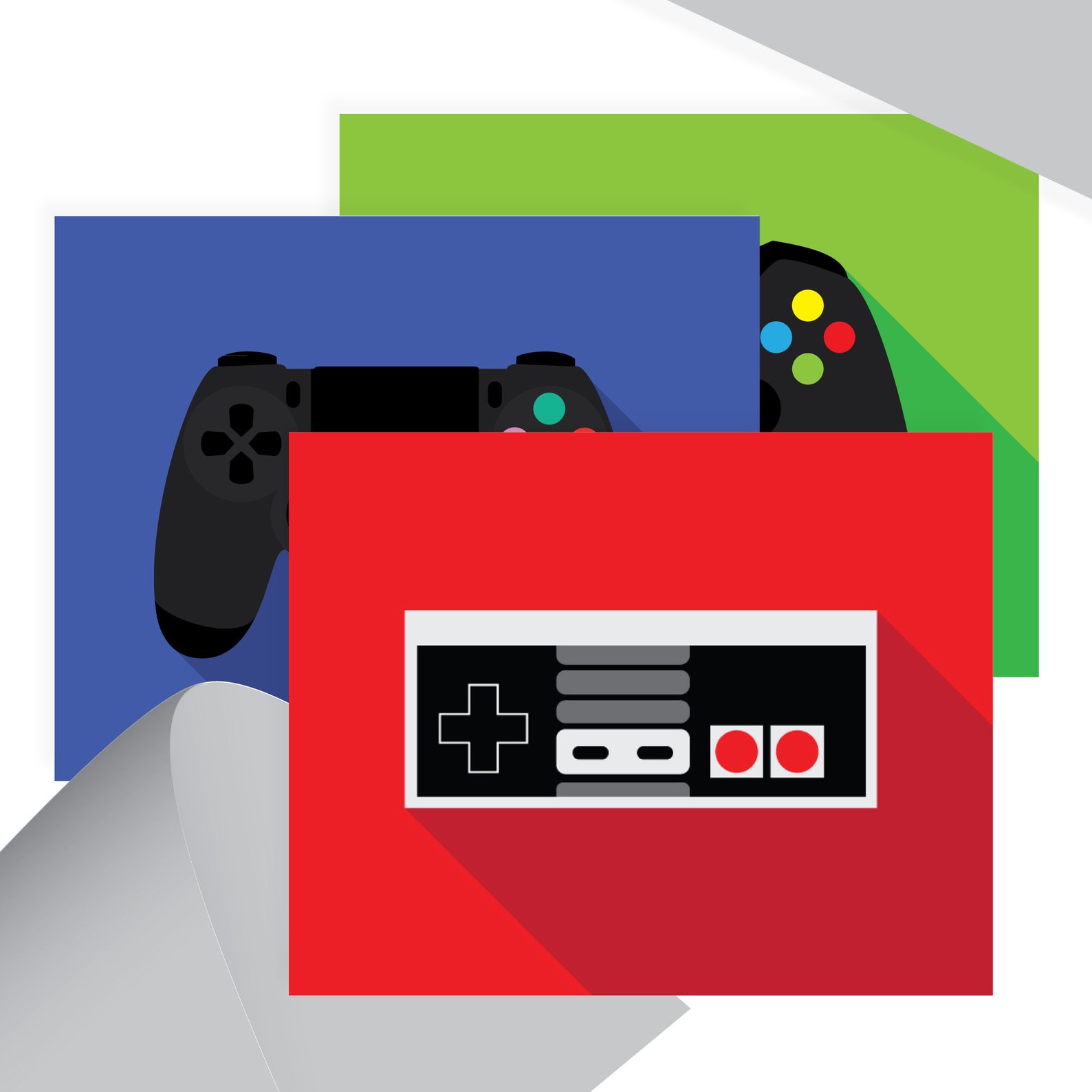 Game Controller Themed Printable Wall Art Gamer Themed Art | Etsy