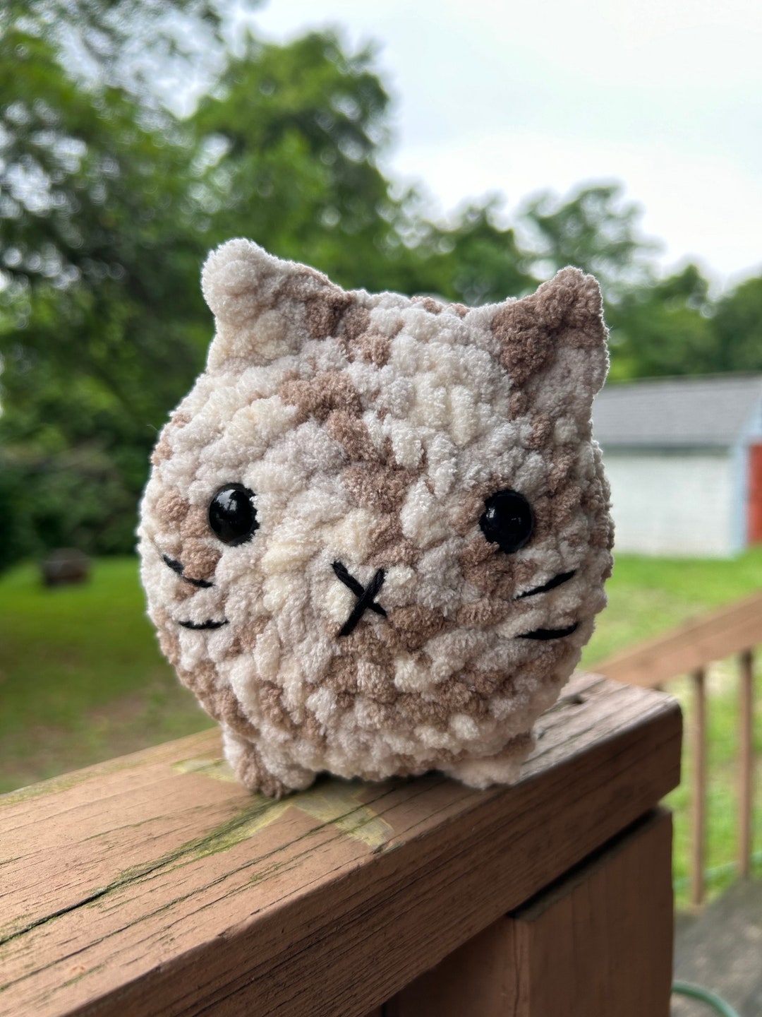 Fat Cat Stuffed Animal Crochet Animal Handmade Crochet Gifts Custom ...
