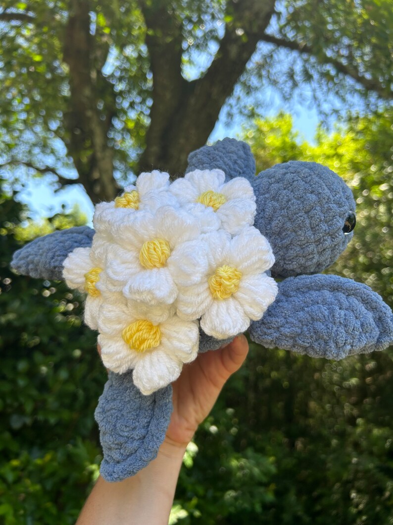 Turtle Crochet Pattern Crochet Pattern puff Flower Turtle Pattern ...