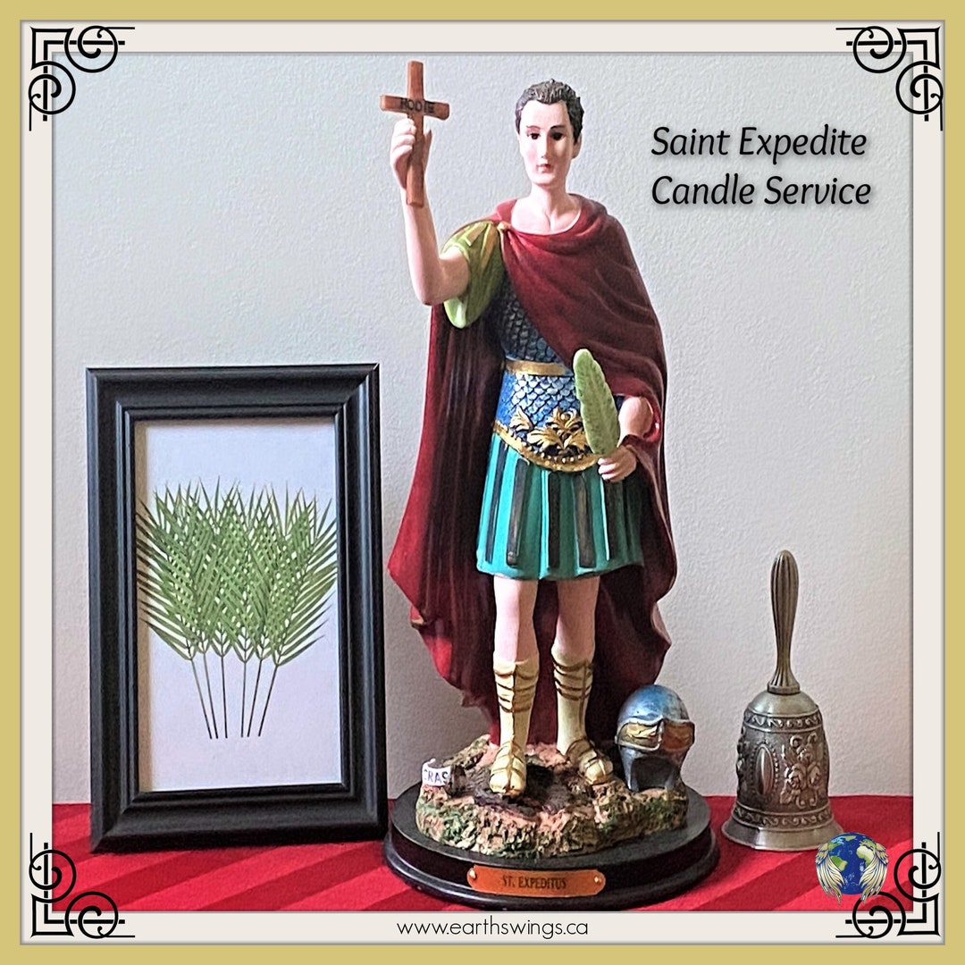 Saint Expedite Vigil Candle Service, Altar Service, Working With Saints ...