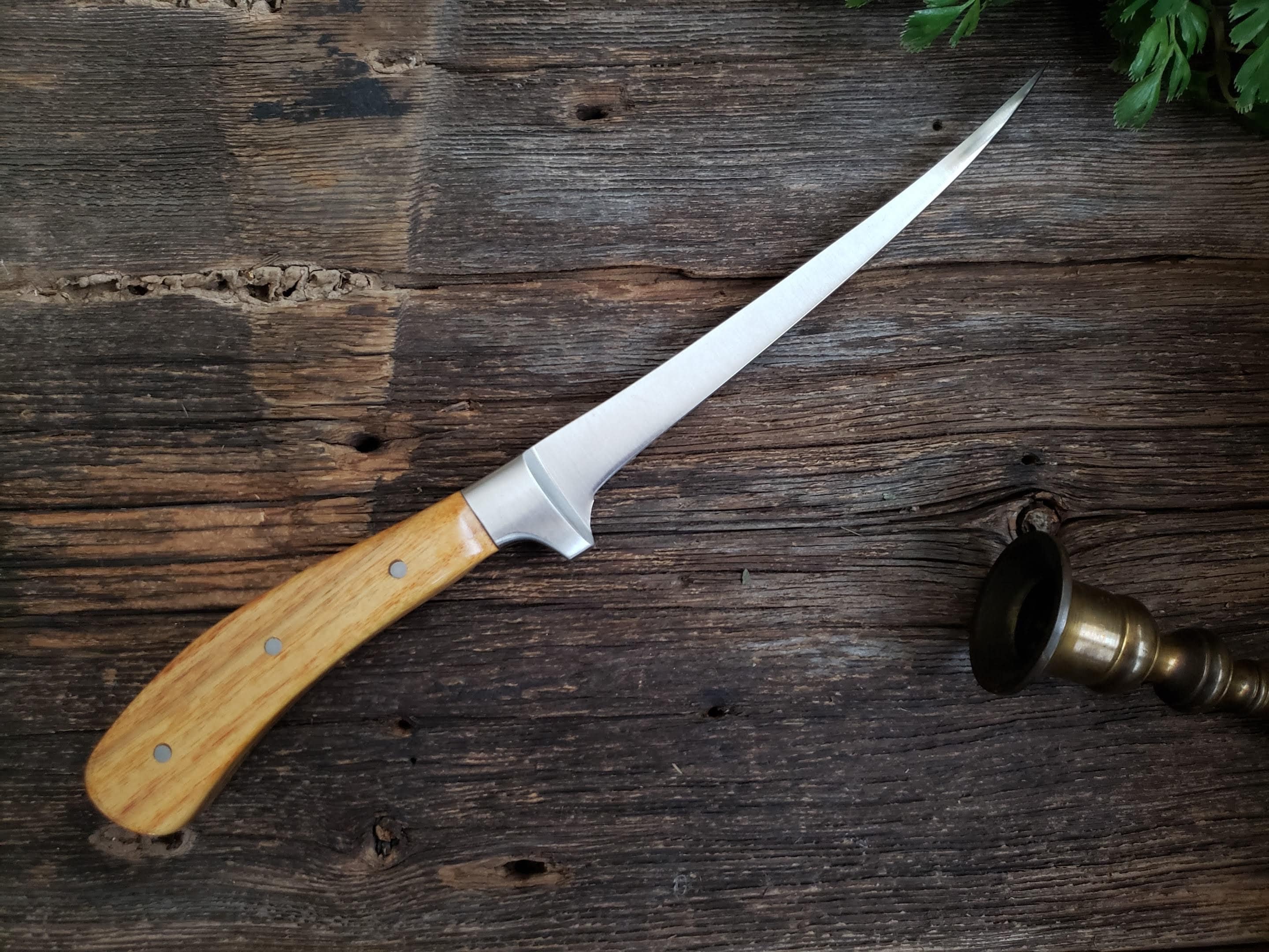 Fish Fillet Knife, Exotic Wood Handle, Goncalo Alves (tigerwood) - Etsy