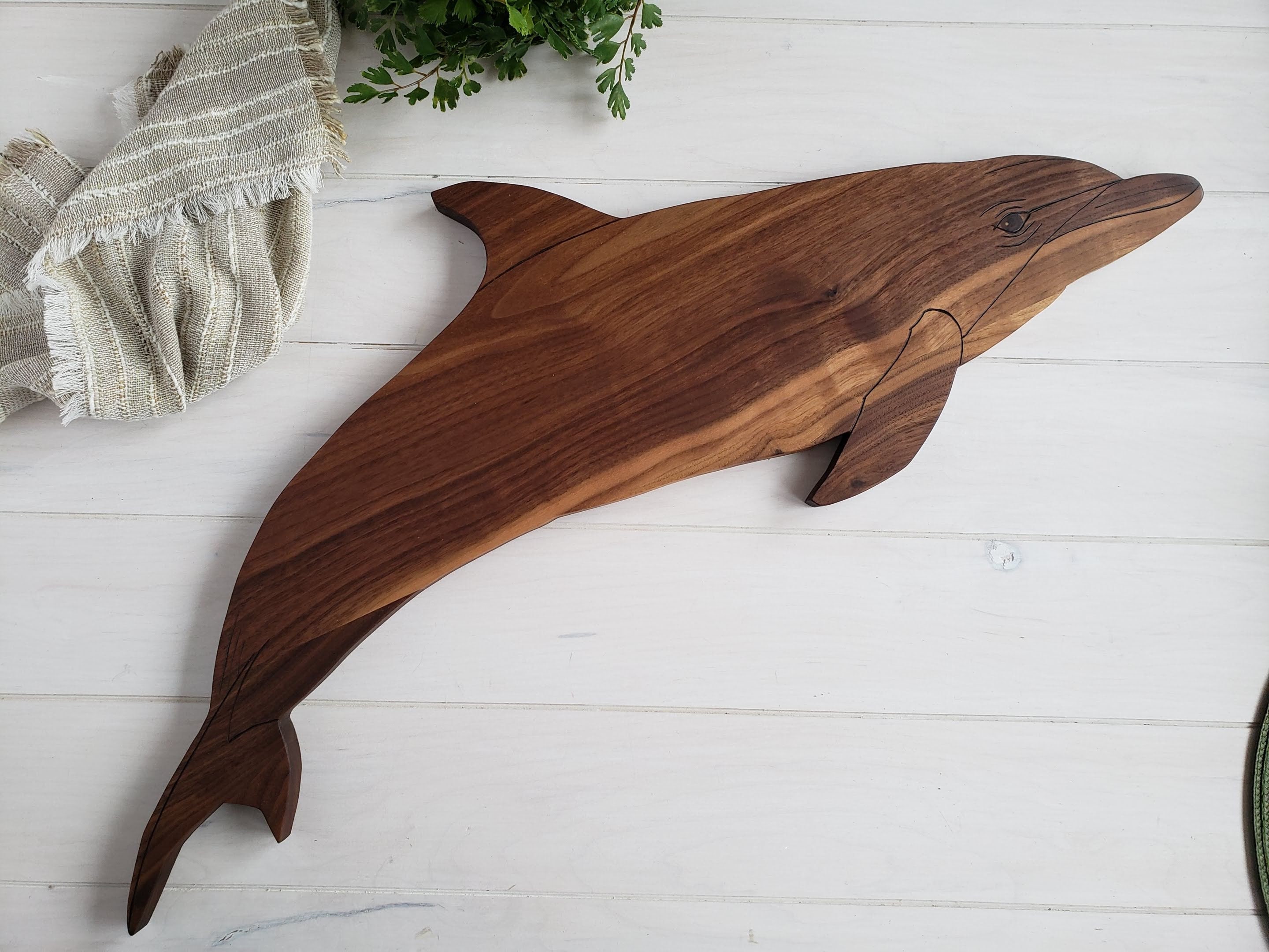 Dolphin Fish Serving Board Charcuterie Board Coastal Decor - Etsy