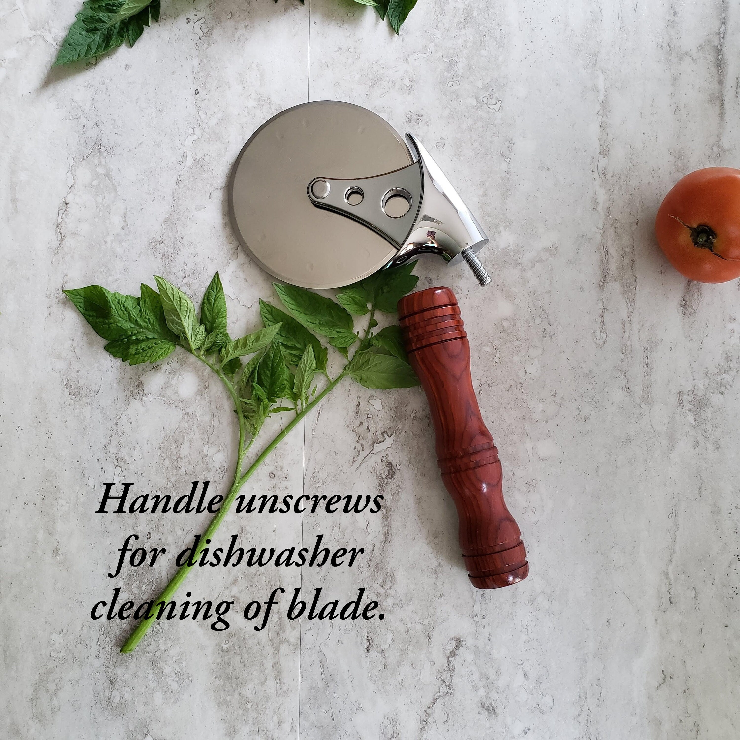 Deep Dish Pizza Cutter Custom Exotic Wood Handle Pizza - Etsy