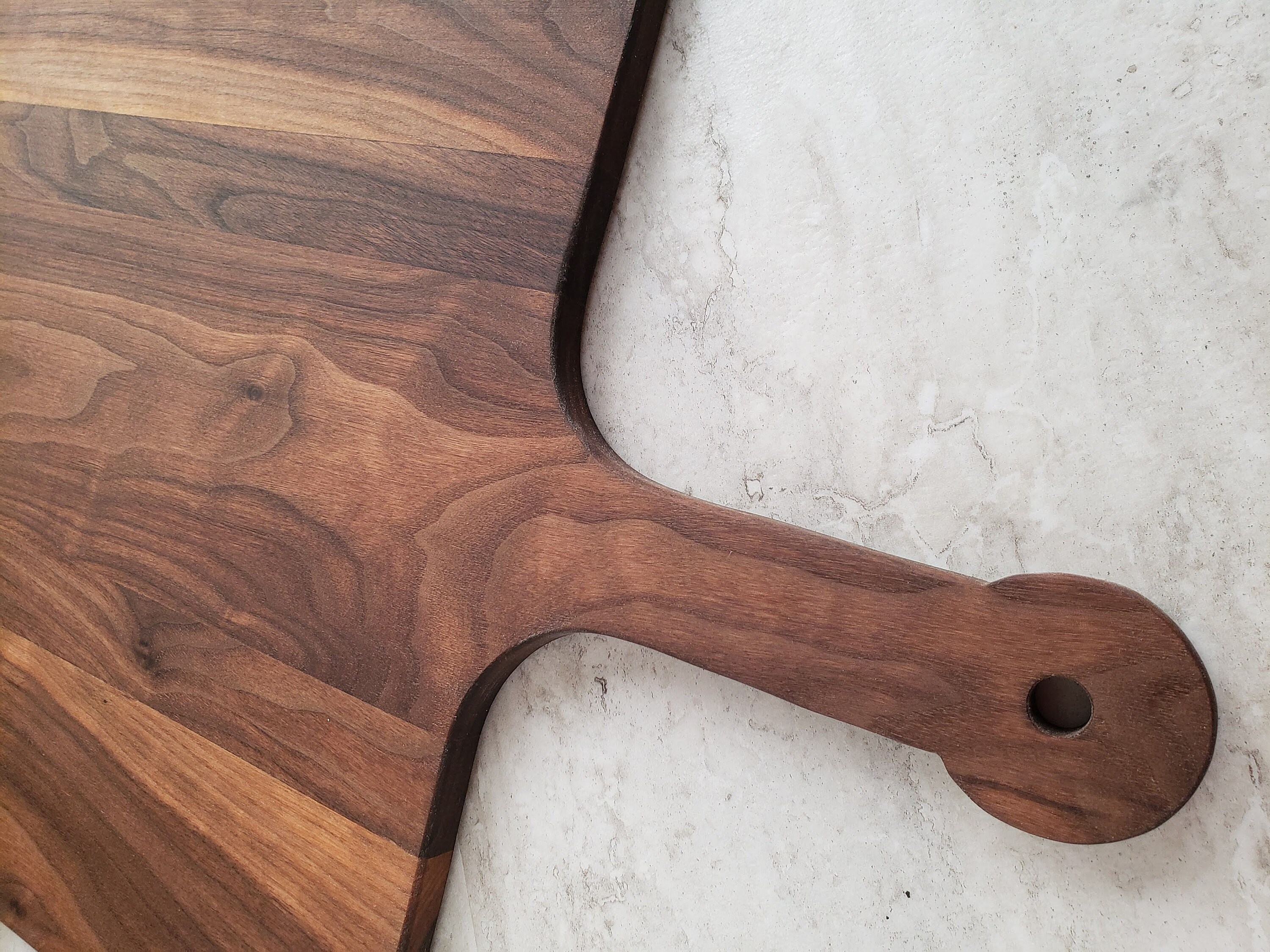 Pizza Serving Paddle With Handle Large Walnut Square Serving - Etsy