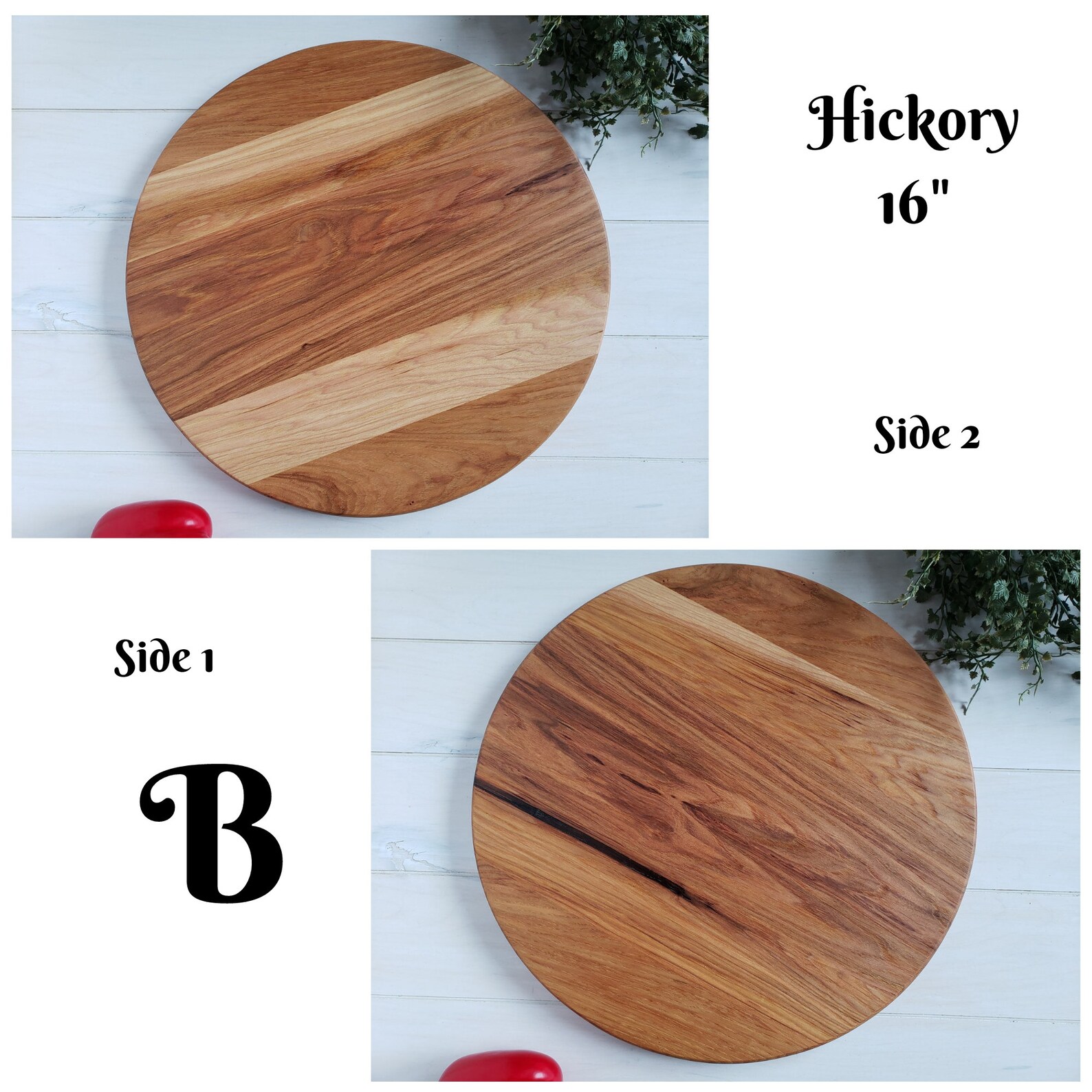 Round Pizza Serving Board 16 inch Charcuterie Board | Etsy