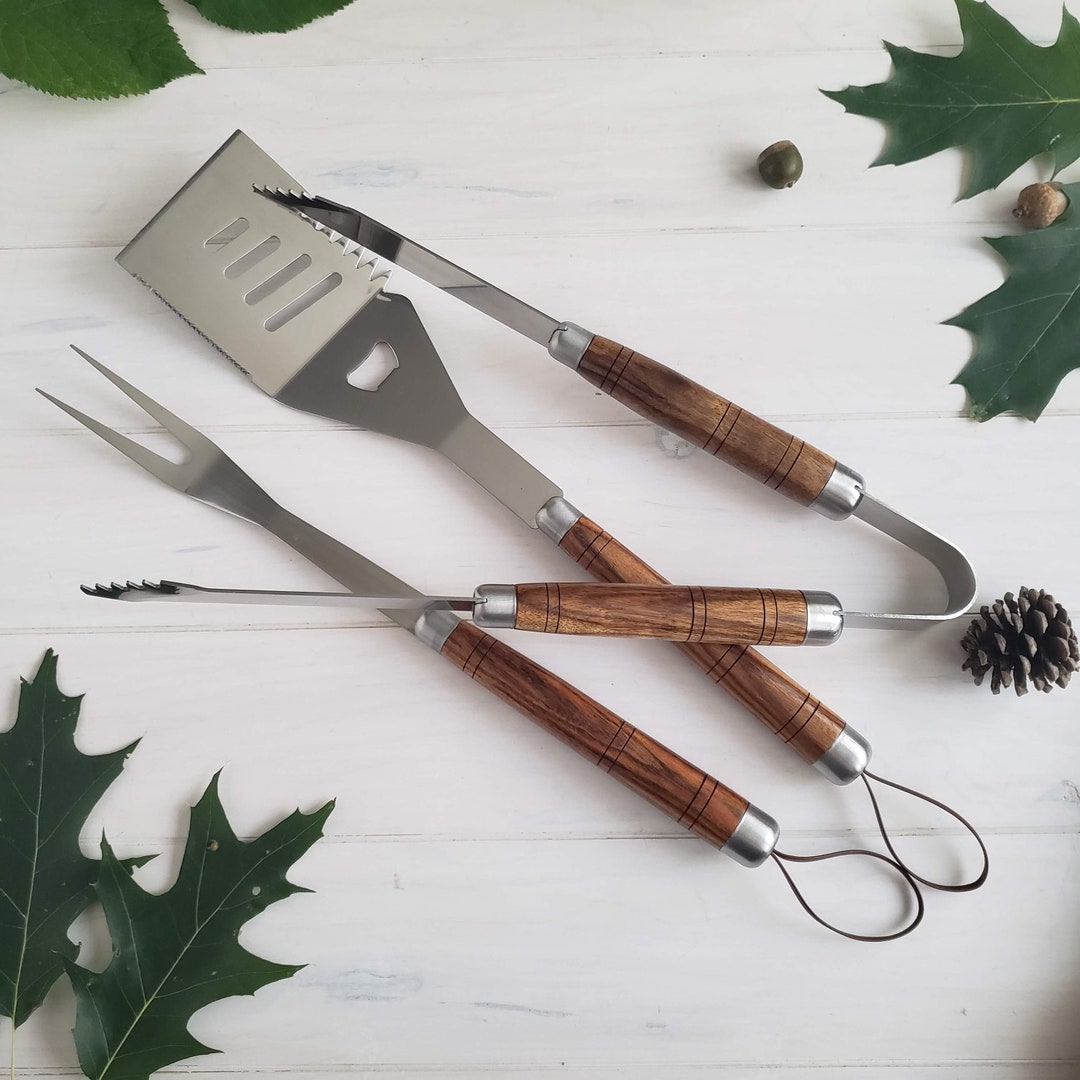 Heavy Duty Grill Tools With Spatula, Tongs and Brush, High Quality Bbq ...