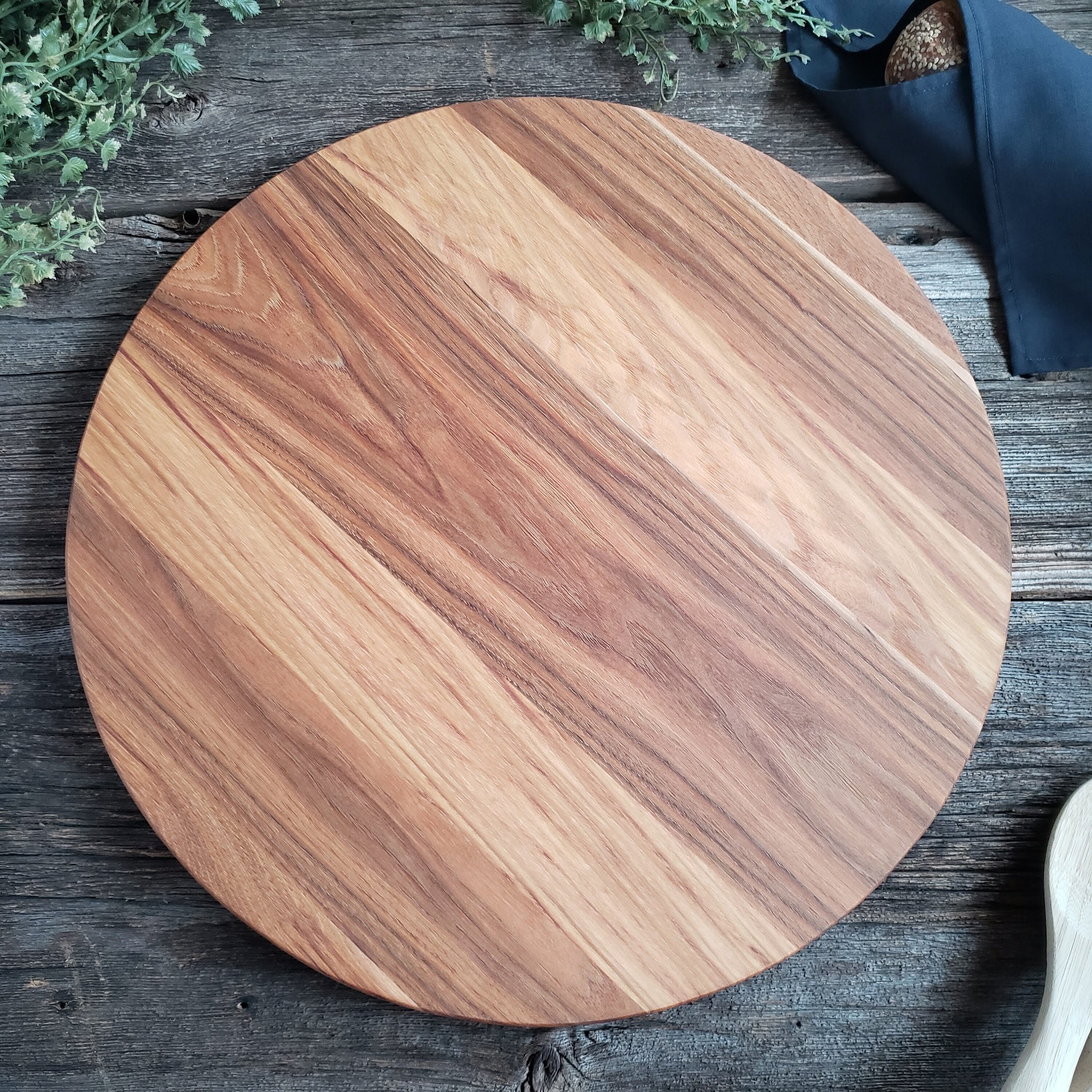 Round Pizza Serving Board 18 Inch Cheese Board Wood Circle | Etsy