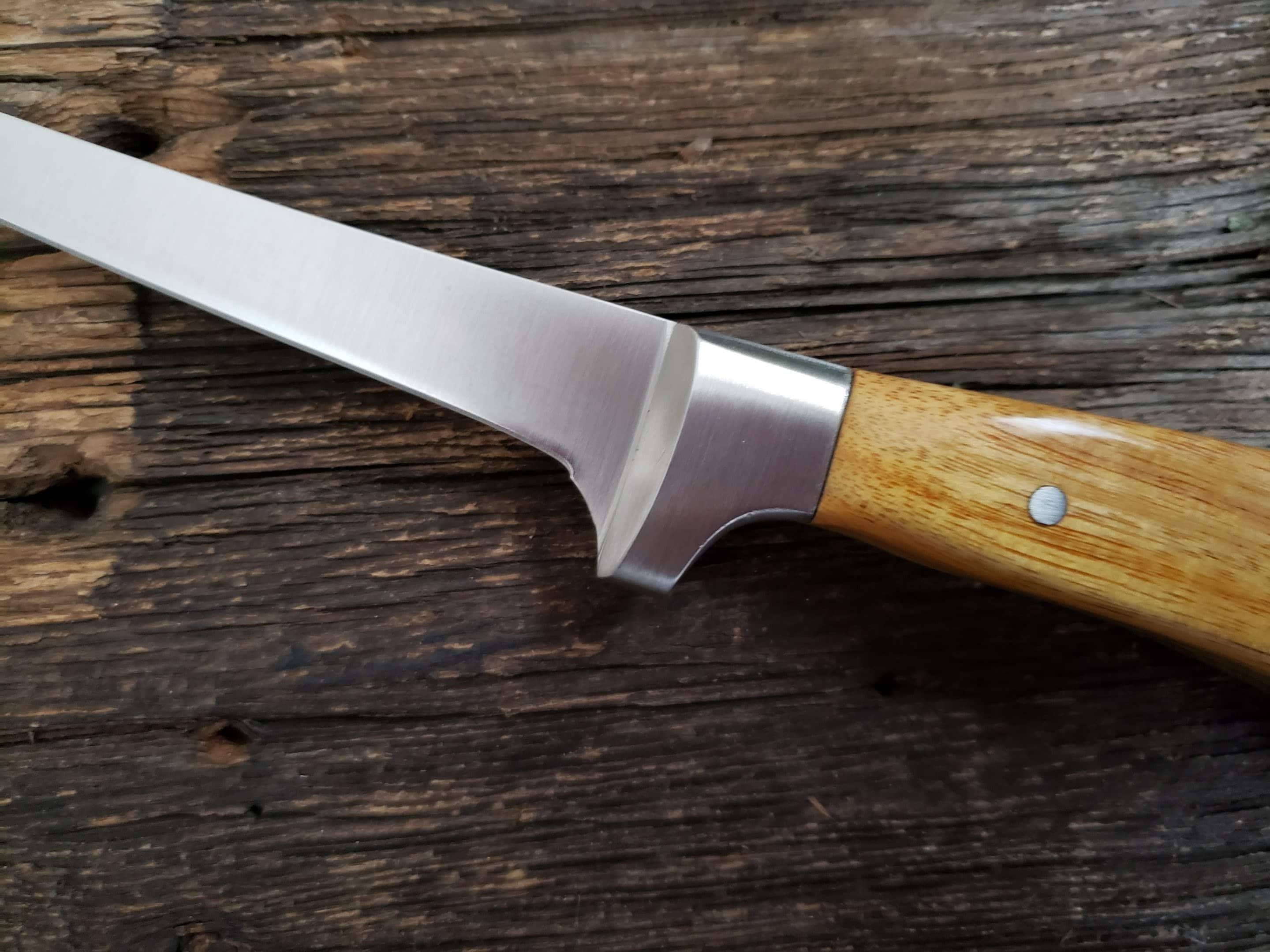 Fish Fillet Knife, Exotic Wood Handle, Goncalo Alves (tigerwood) - Etsy