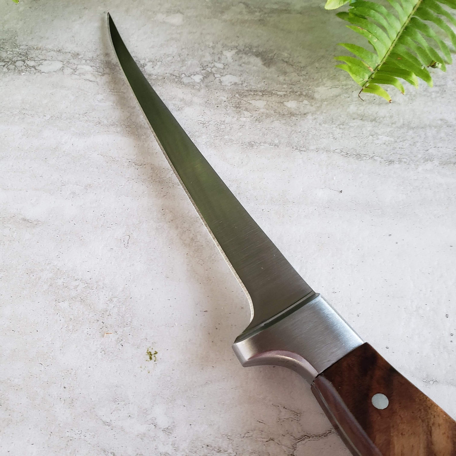 Fish Fillet Knife Custom Handled Exotic Wood Figured Walnut | Etsy