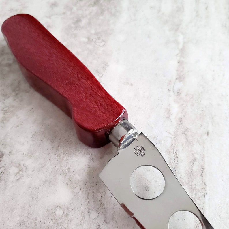 Cheese Knife Exotic Wood Handle Kitchen Knife Purpleheart | Etsy