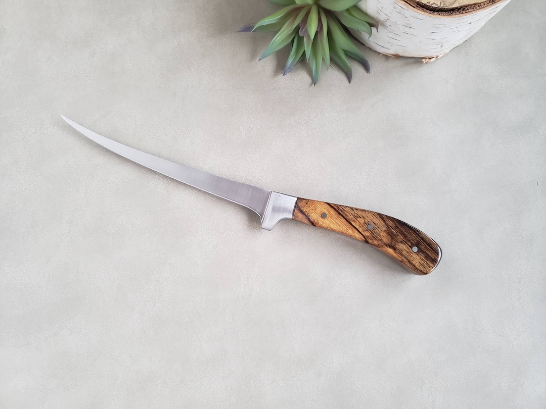 Fish Fillet Knife, Custom Exotic Wood Handle, Premium, Ormosia - Etsy