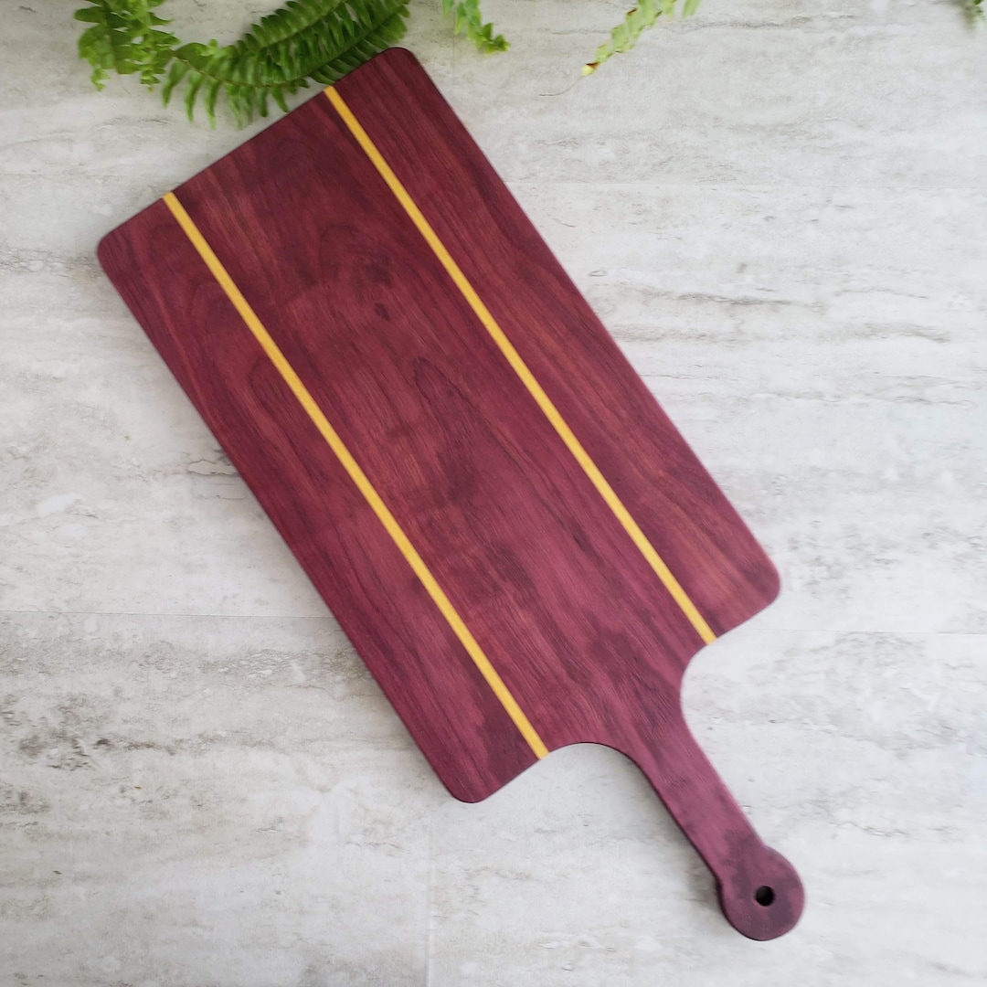 Charcuterie Serving Board With Handle , Meat and Cheese Board ...