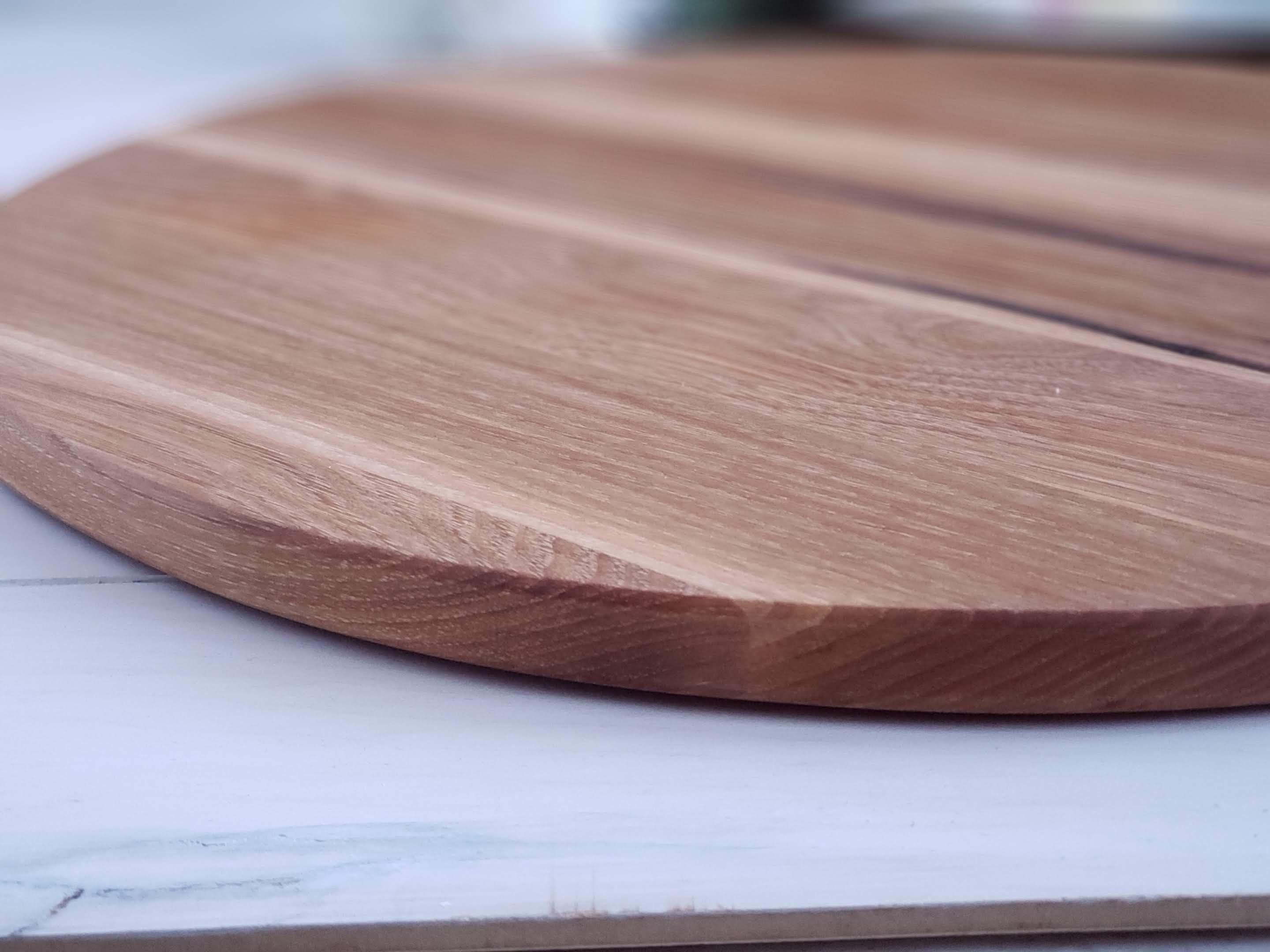 Round Pizza Serving Board 18 Inch Cheese Board Wood Circle | Etsy