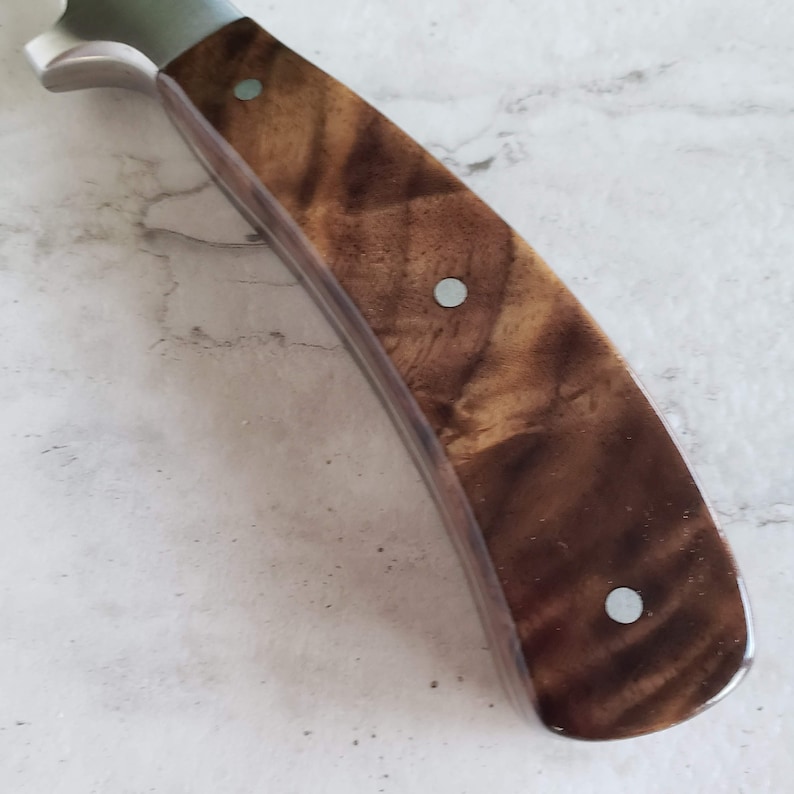 Fish Fillet Knife Custom Handled Exotic Wood Figured Walnut | Etsy