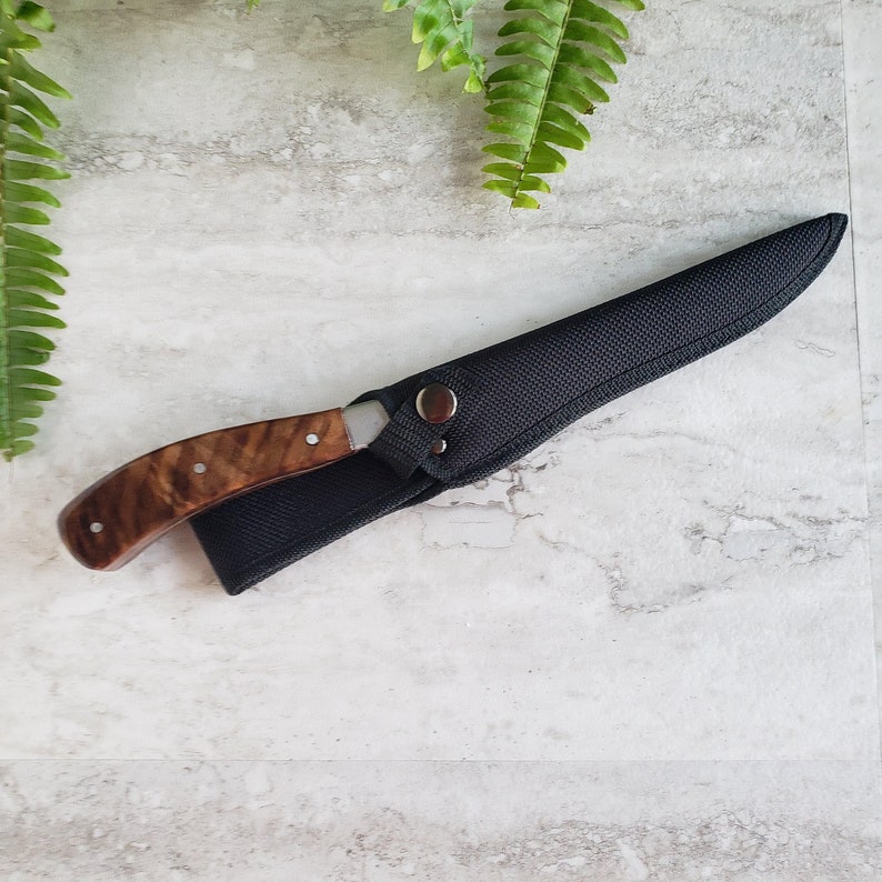 Fish Fillet Knife Custom Handled Exotic Wood Figured Walnut | Etsy