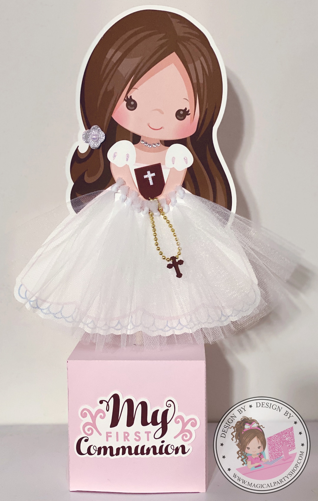 First Holy Communion Girl Centerpiece Centerpiece - Etsy