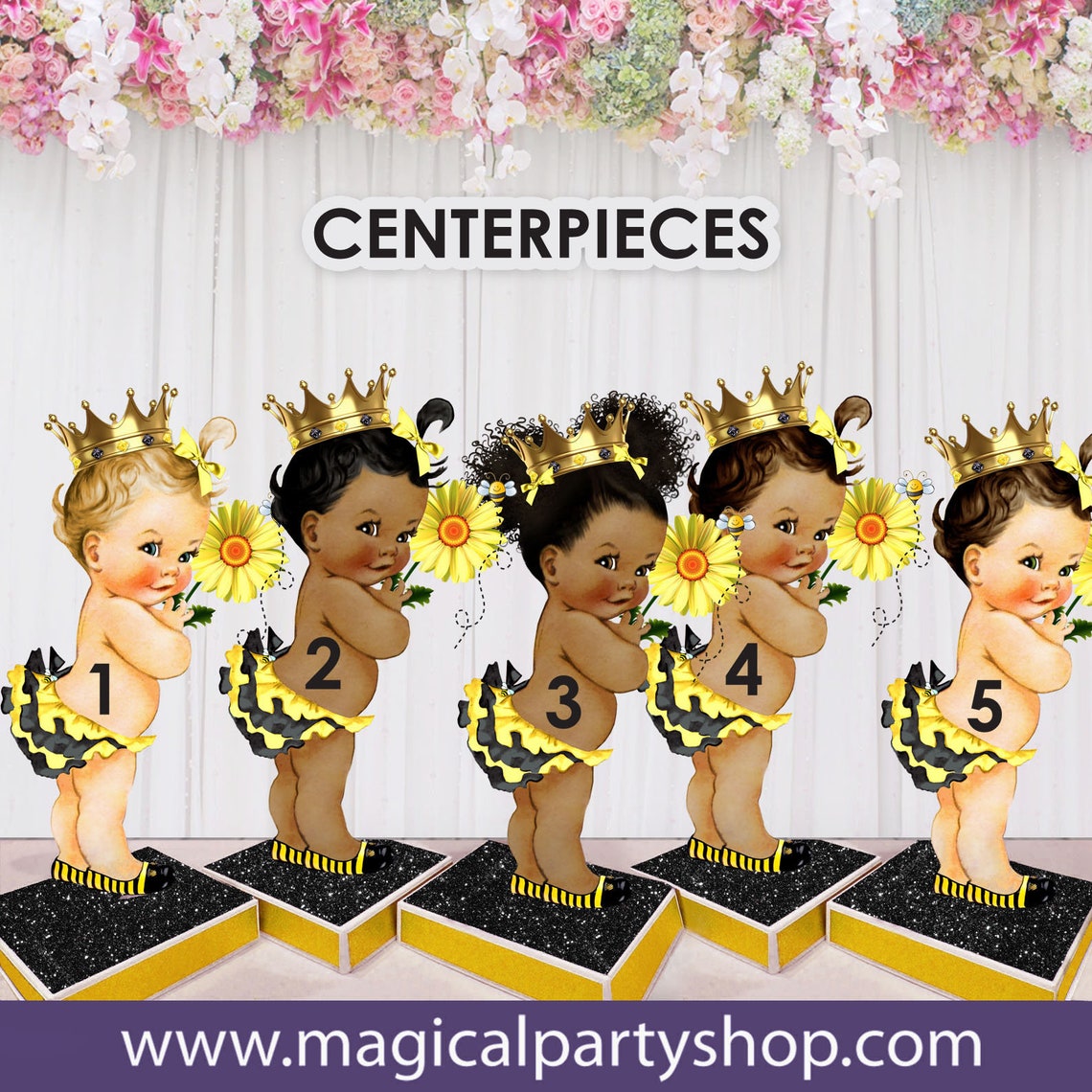 Baby Shower Centerpiece African Princess Sunflower Girl - Etsy