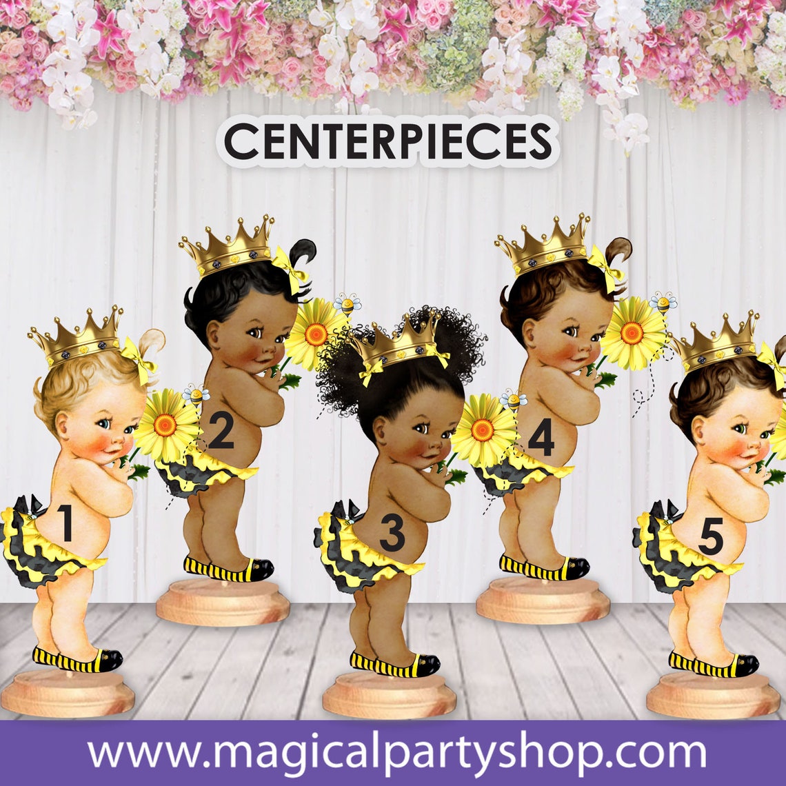 Baby Shower Centerpiece African Princess Sunflower Girl - Etsy
