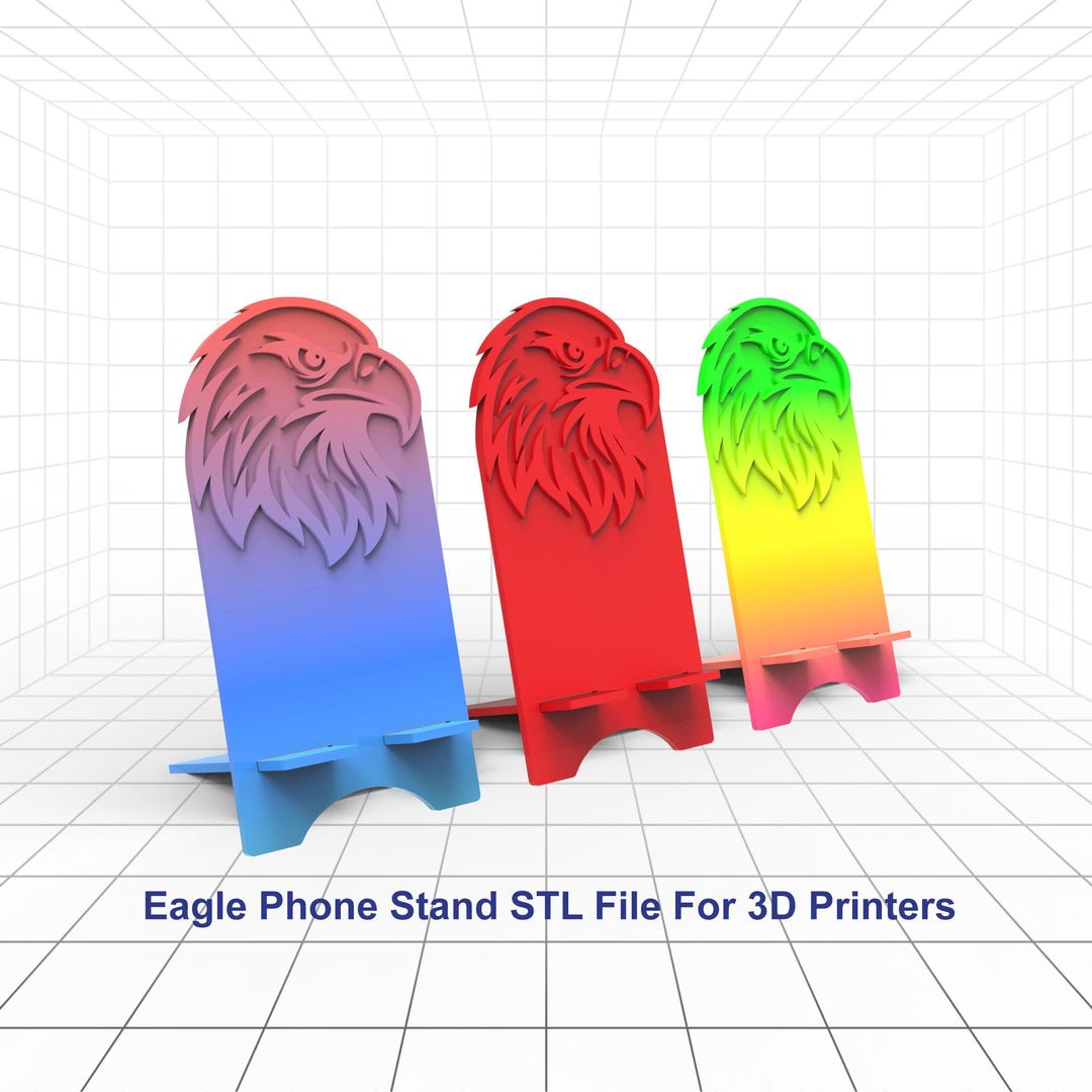 Bald Eagle Phone Stand STL File, Phone Stand 3D Printer File, Phone ...