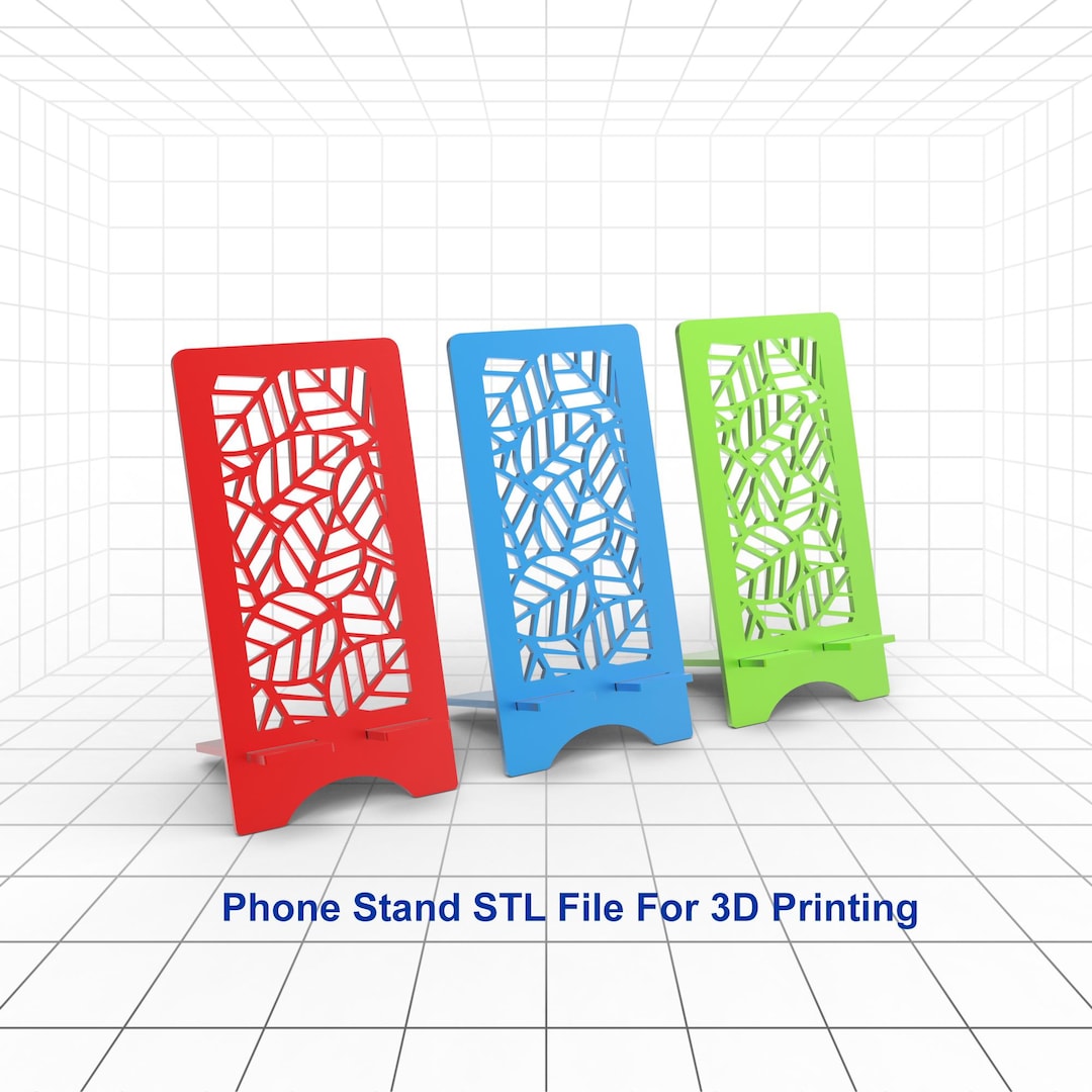 Phone Stand STL File, Phone Stand 3D Printer File, Phone Holder STL ...