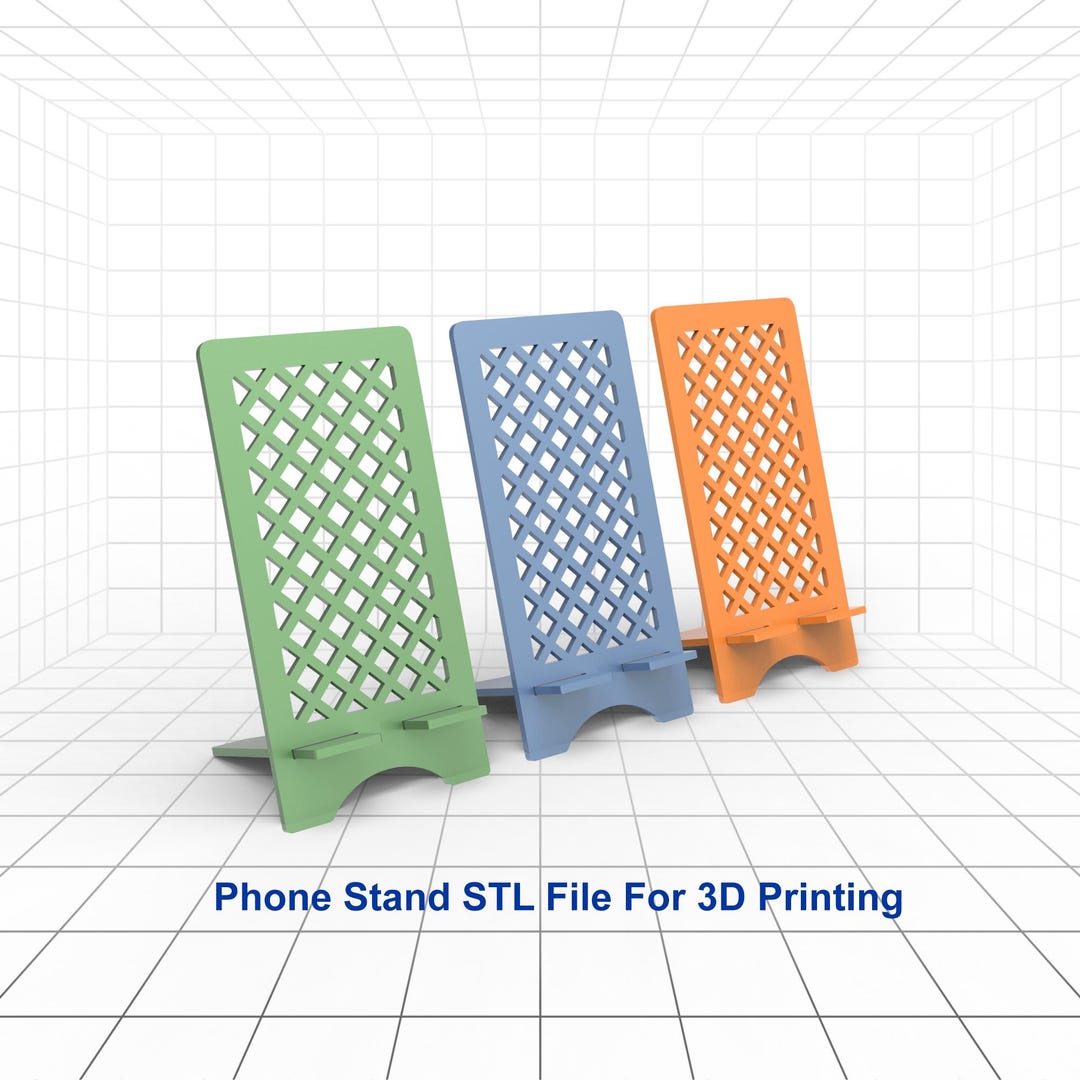 Phone Stand STL File, Phone Stand 3D Printer File, Phone Holder STL ...