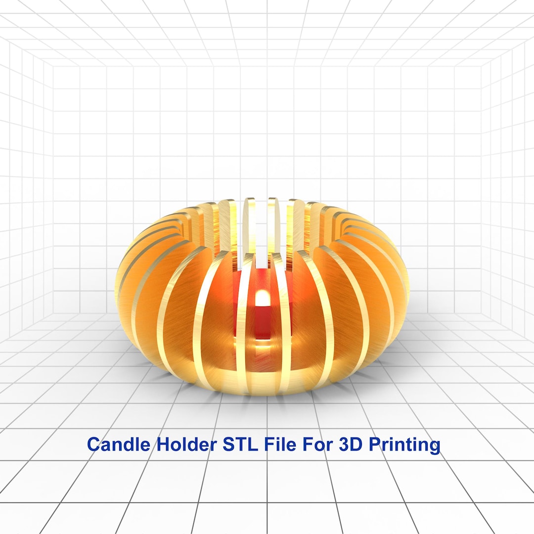 Candle Holder STL File for 3d Printer, Tealight Holder 3D Print File ...
