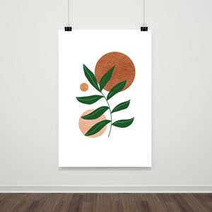Botanical Illustration Plant Art Print Terracotta Wall Art - Etsy