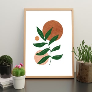 Botanical Illustration Plant Art Print Terracotta Wall Art - Etsy