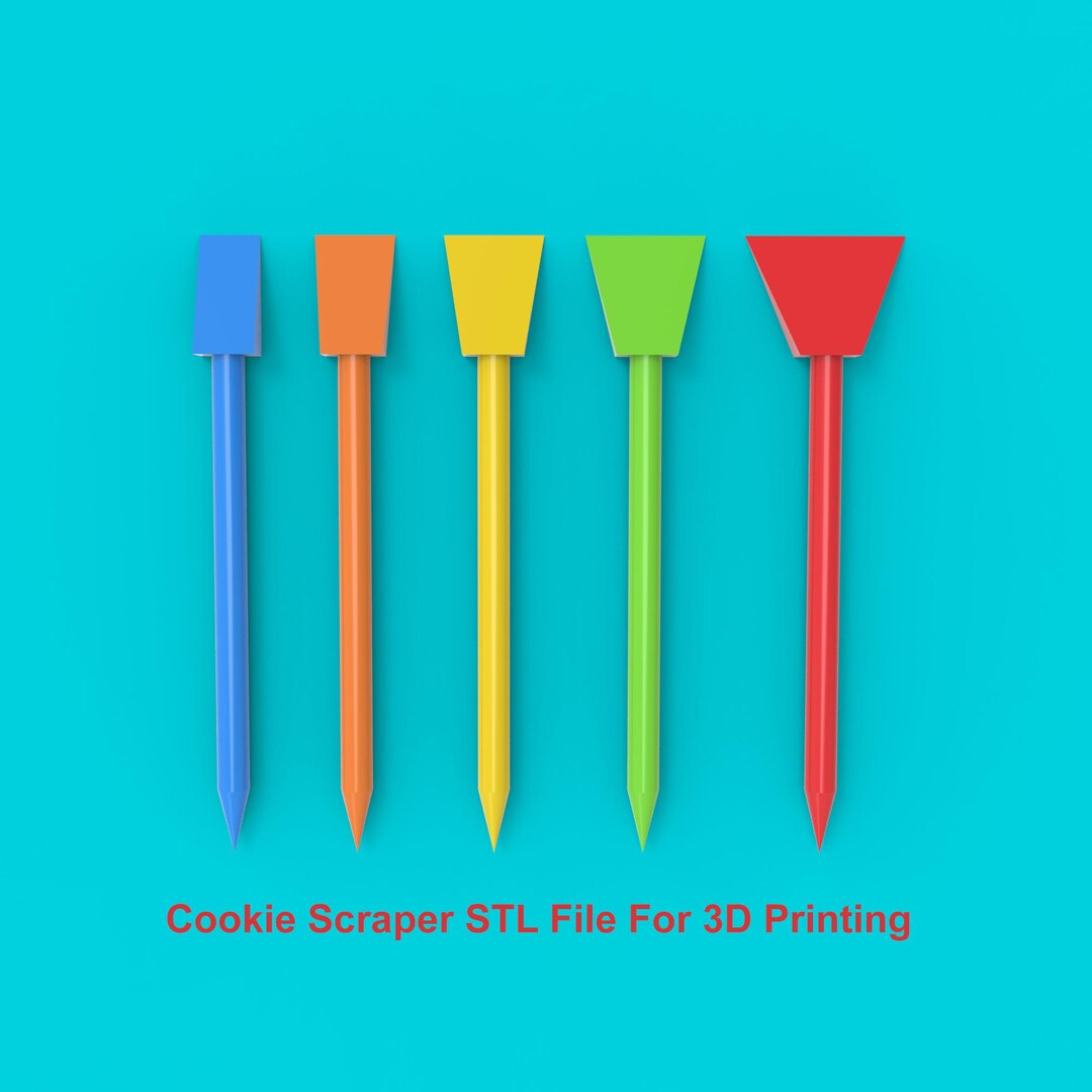 Cookie Sprinkle Scraper STL File for 3d Printer, Cookie Scribe 3D Print ...