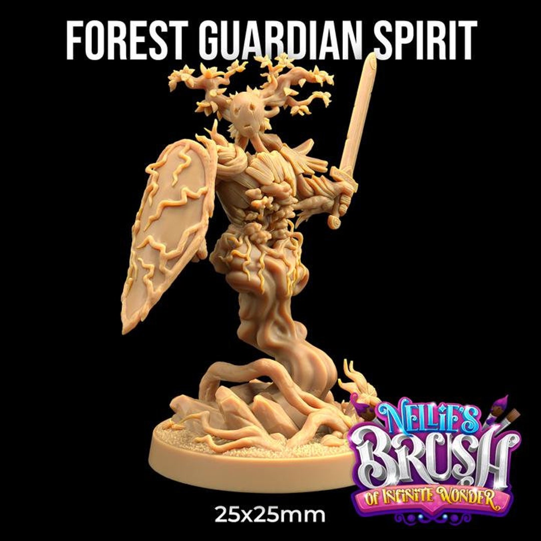 Forest Guardian Spirit | 3D Printed | Dungeons and Dragons | Ent | Mini ...
