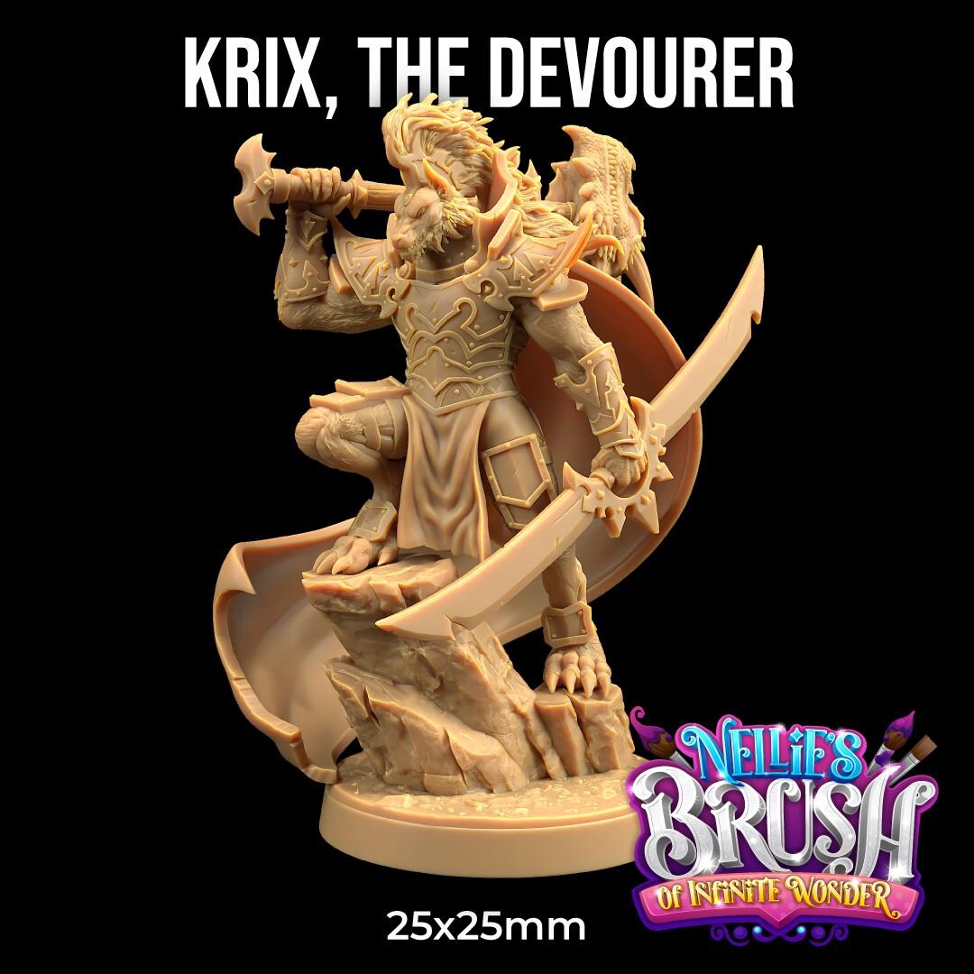 Krix, the Devourer | 3D Printed | Dungeons and Dragons | Mini ...