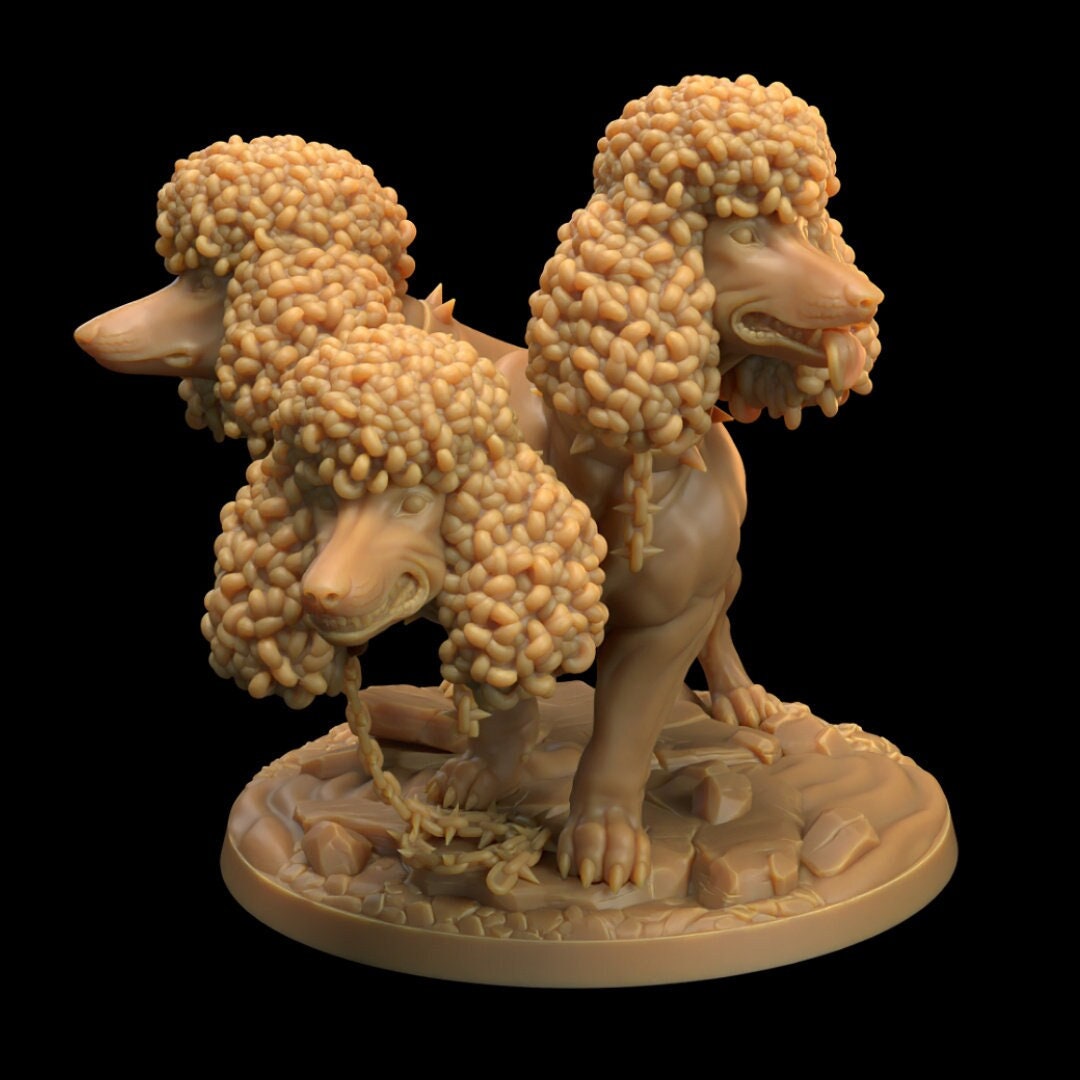 Pet Cerberus | 3D Printed | Dungeons and Dragons | Wolf | Mini | Dnd ...