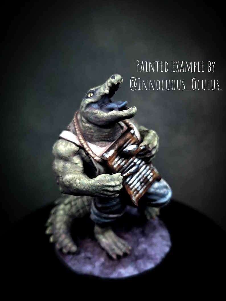Gatorfolk | 3D Printed | Dungeons and Dragons | Fighter | Mini | Dnd ...