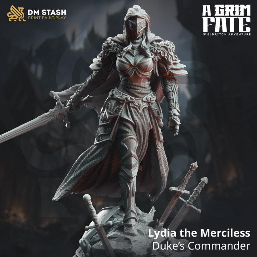 Lydia the Merciless - Duke’s Commander | 3D Printed | Dungeons and ...