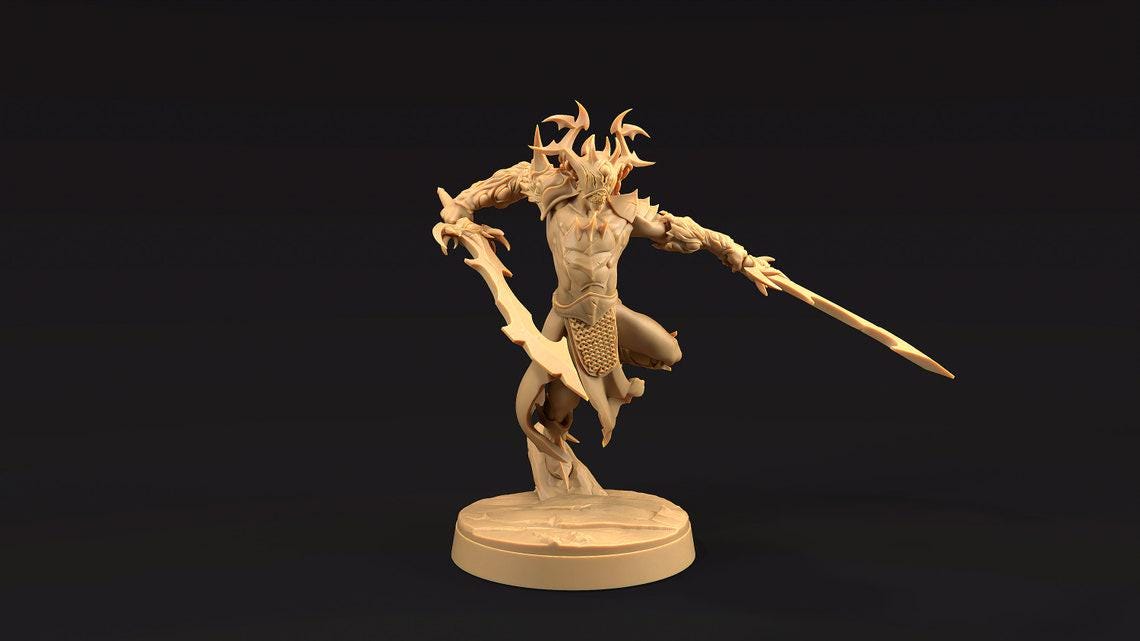 Sword Devils | 3D Printed | Dungeons and Dragons | Mini | Dnd ...