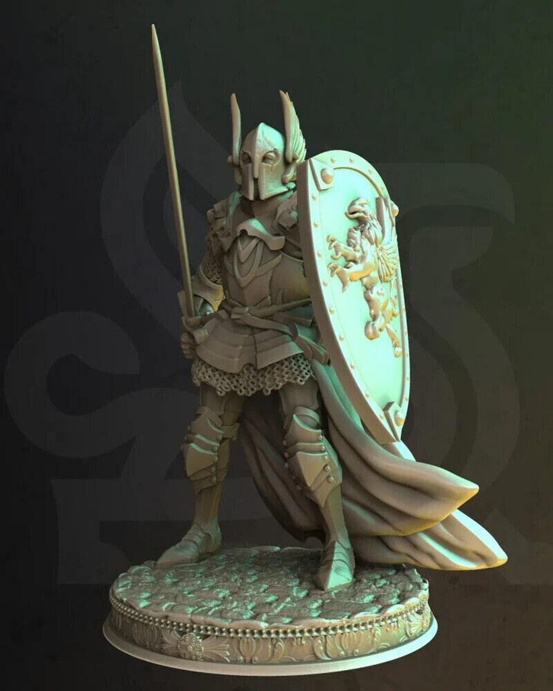 Sergeant Silus | 3D Printed | Dungeons and Dragons | Mini | Dnd ...