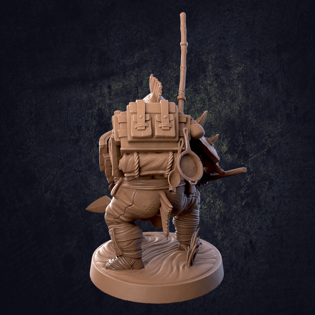 Gnarly Jo, Piranha Man | 3D Printed | Dungeons and Dragons | Fish ...