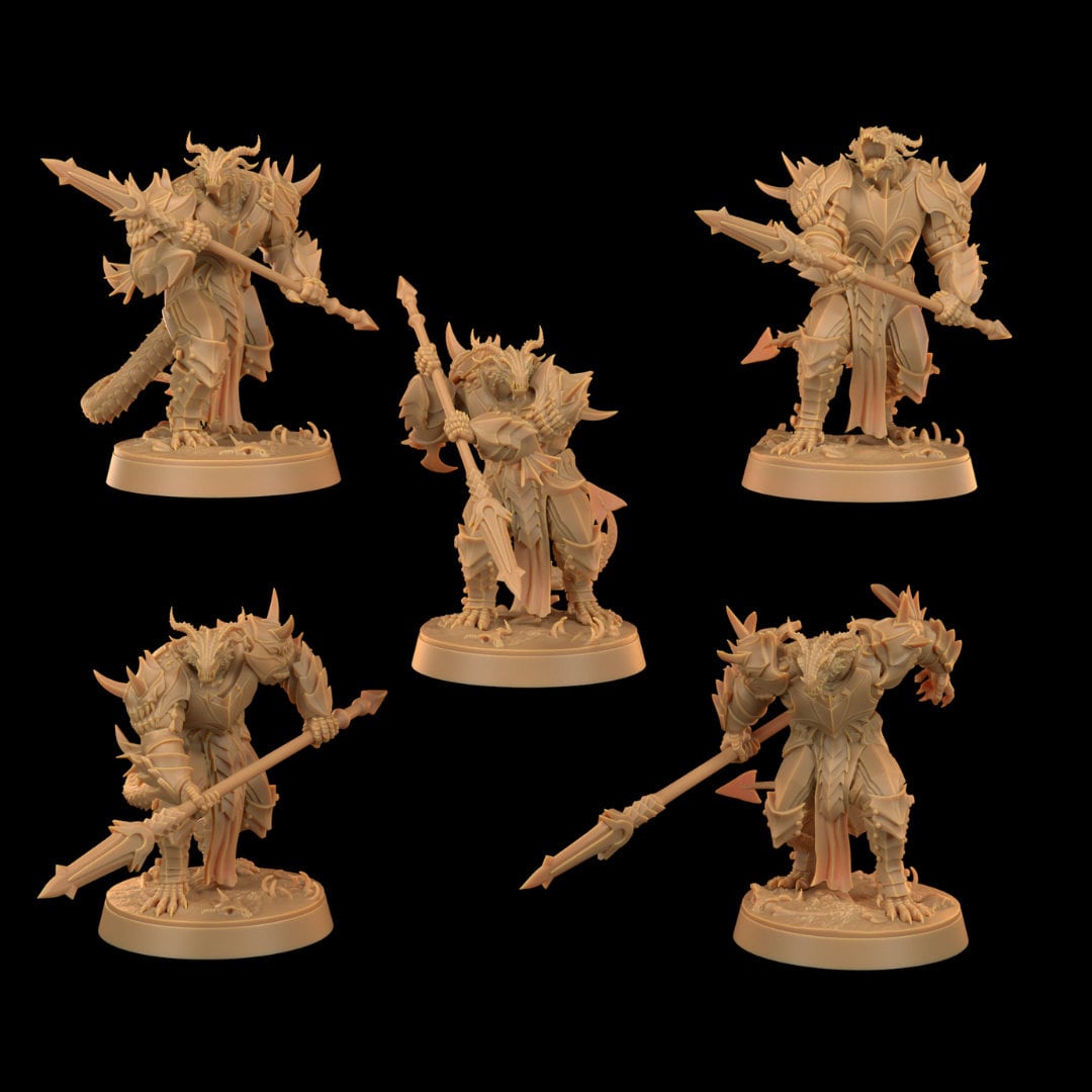 Drakoth Infernal | 3D Printed | Dungeons and Dragons | Dragonborn ...
