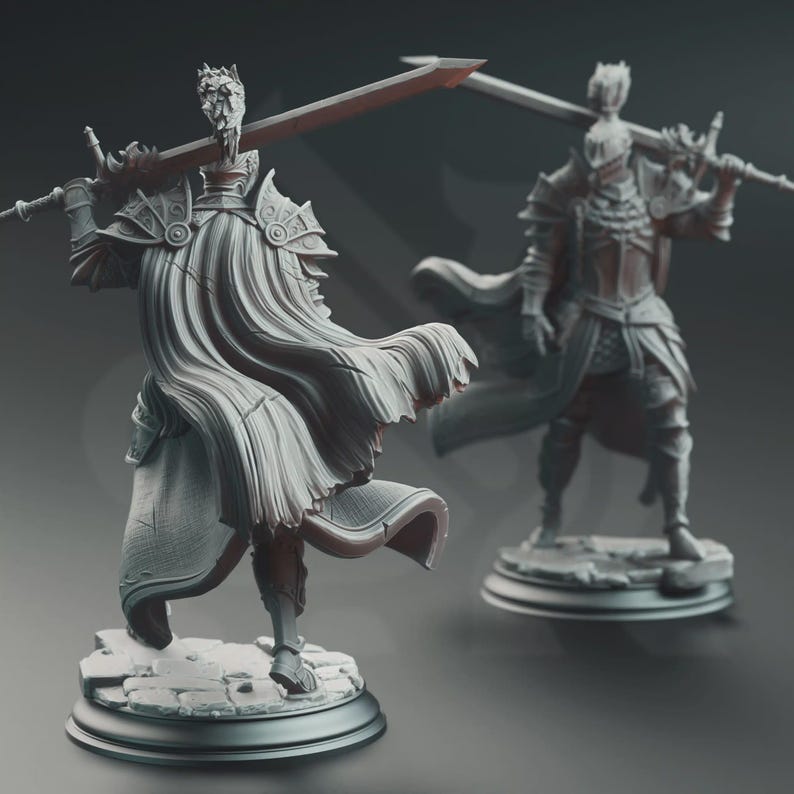 Lothar the Black – Knight of the Dusk | 3D Printed | Dungeons and ...