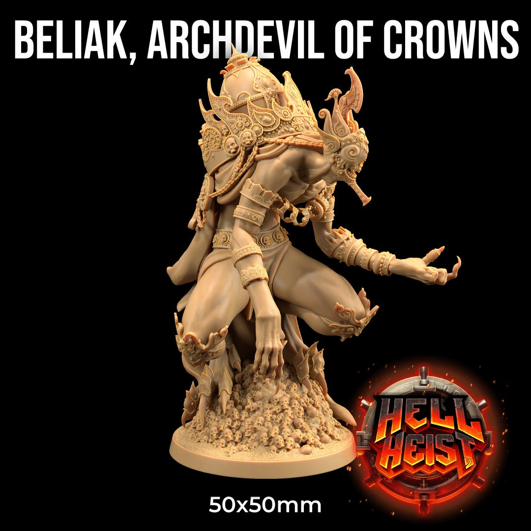 Beliak, Archdevil of Crowns | 3D Printed | Dungeons and Dragons ...