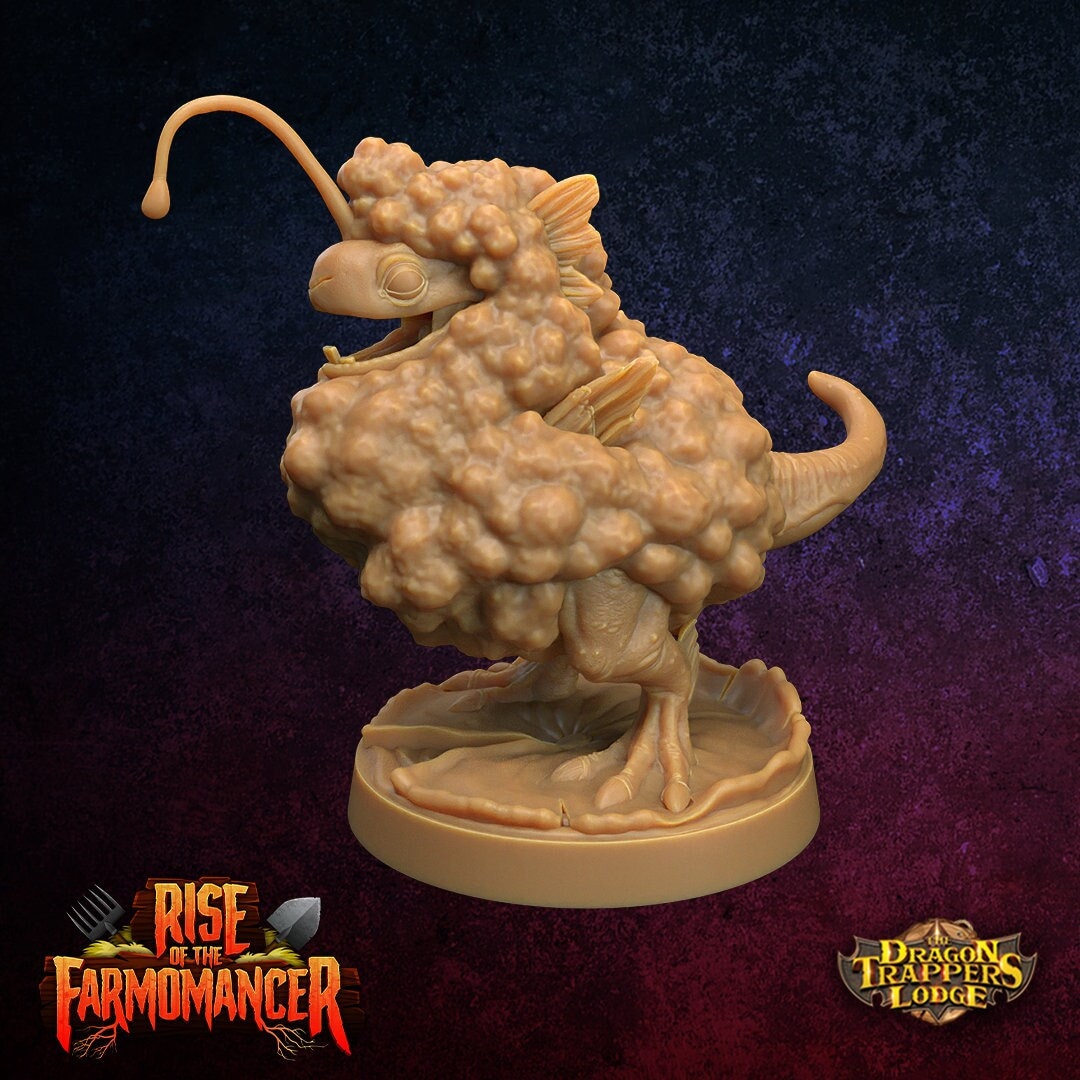 Sheep Glow Hopper | 3D Printed | Dungeons and Dragons | Farm | Mini ...