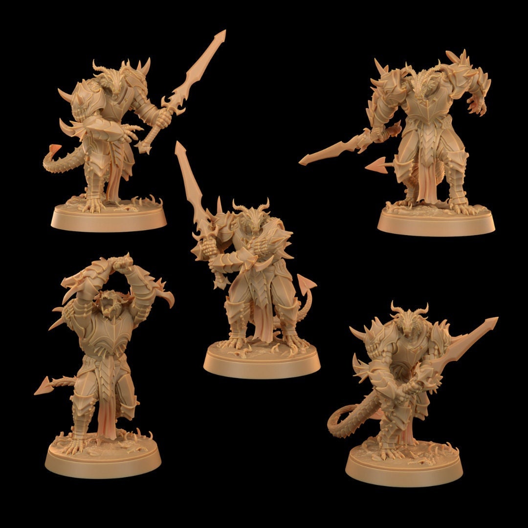 Drakoth Infernal | 3D Printed | Dungeons and Dragons | Dragonborn ...