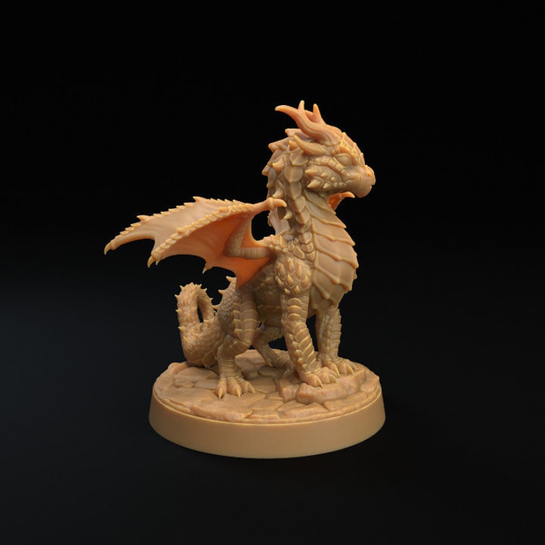 Dragon Wyrmlings 3D Printed Dungeons and Dragons Mini - Etsy