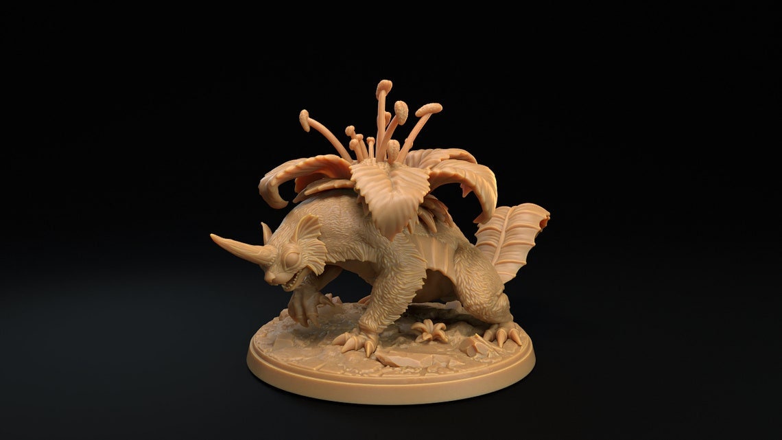 Bloom Badger | 3D Printed | Dungeons and Dragons | Forest | Mini | Dnd ...