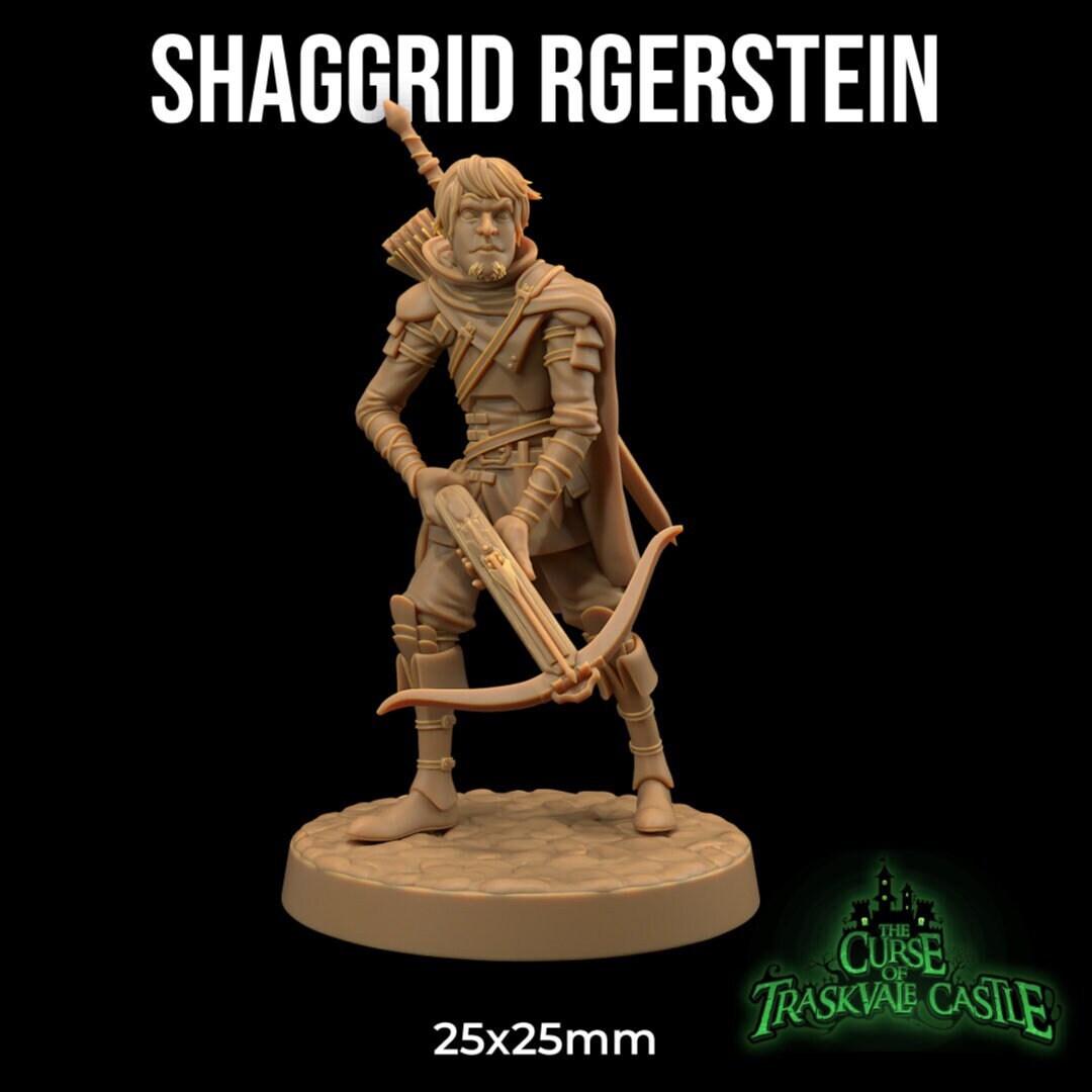 Shaggrid Rgerstein, Human Ranger | 3D Printed | Dungeons and Dragons ...