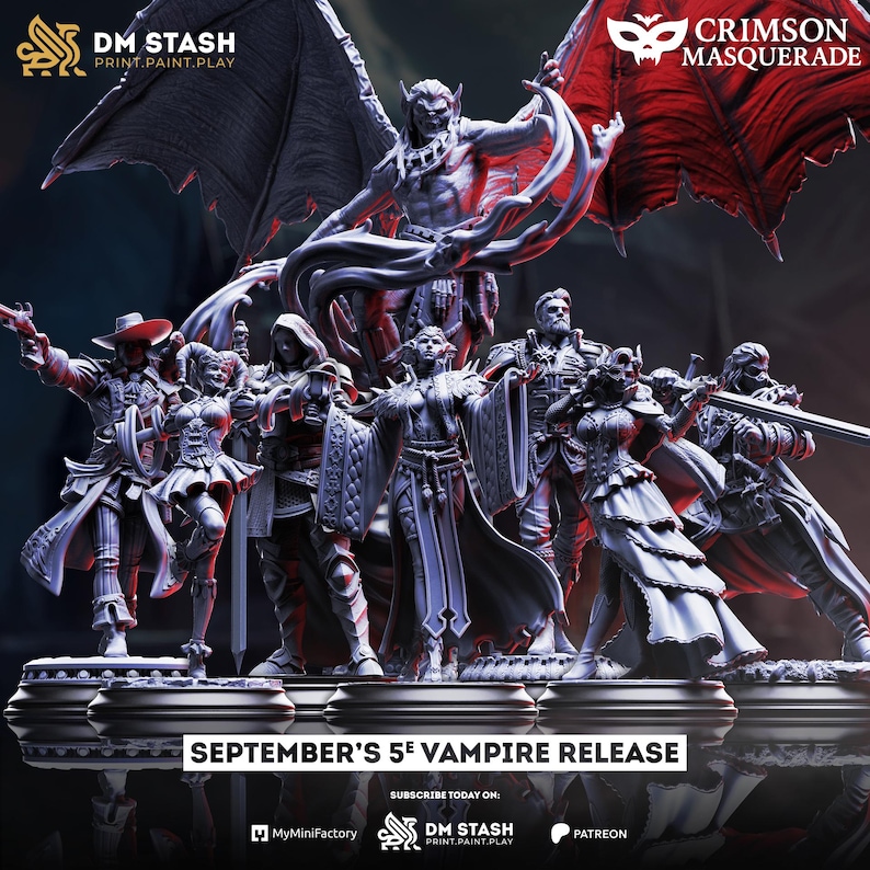 Baroness Noctra De Blanc – Vampire Noblewoman | 3D Printed | Dungeons ...