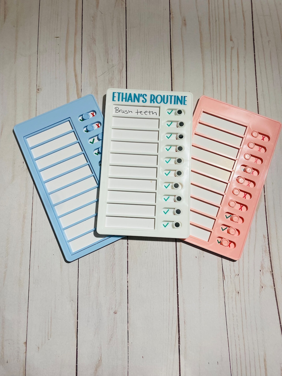 Routine Checklist Kids, Sliding Routine Chart, Kids Daily Tasks ...