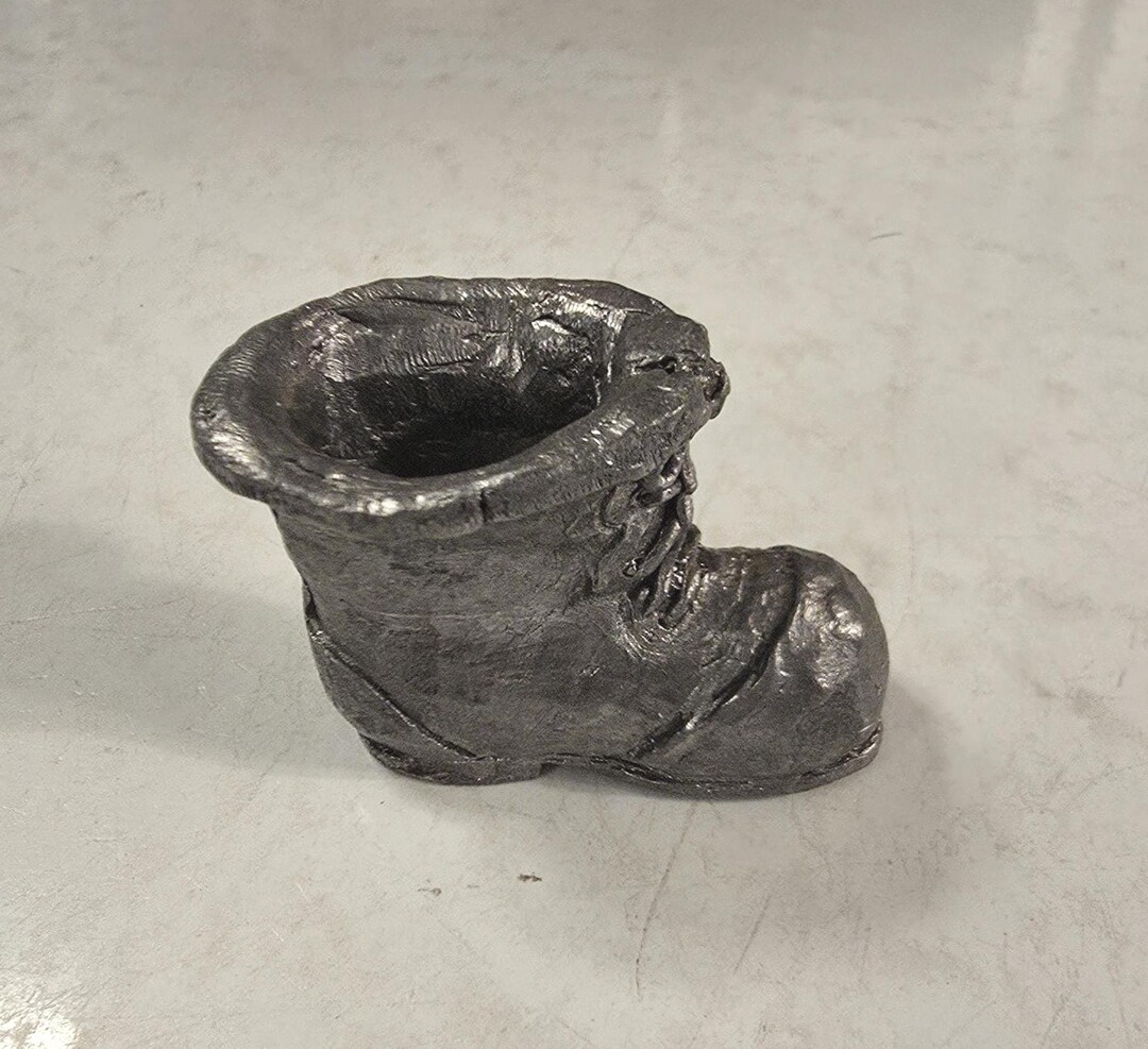 Pewter Boot Miniature Collectible - Etsy